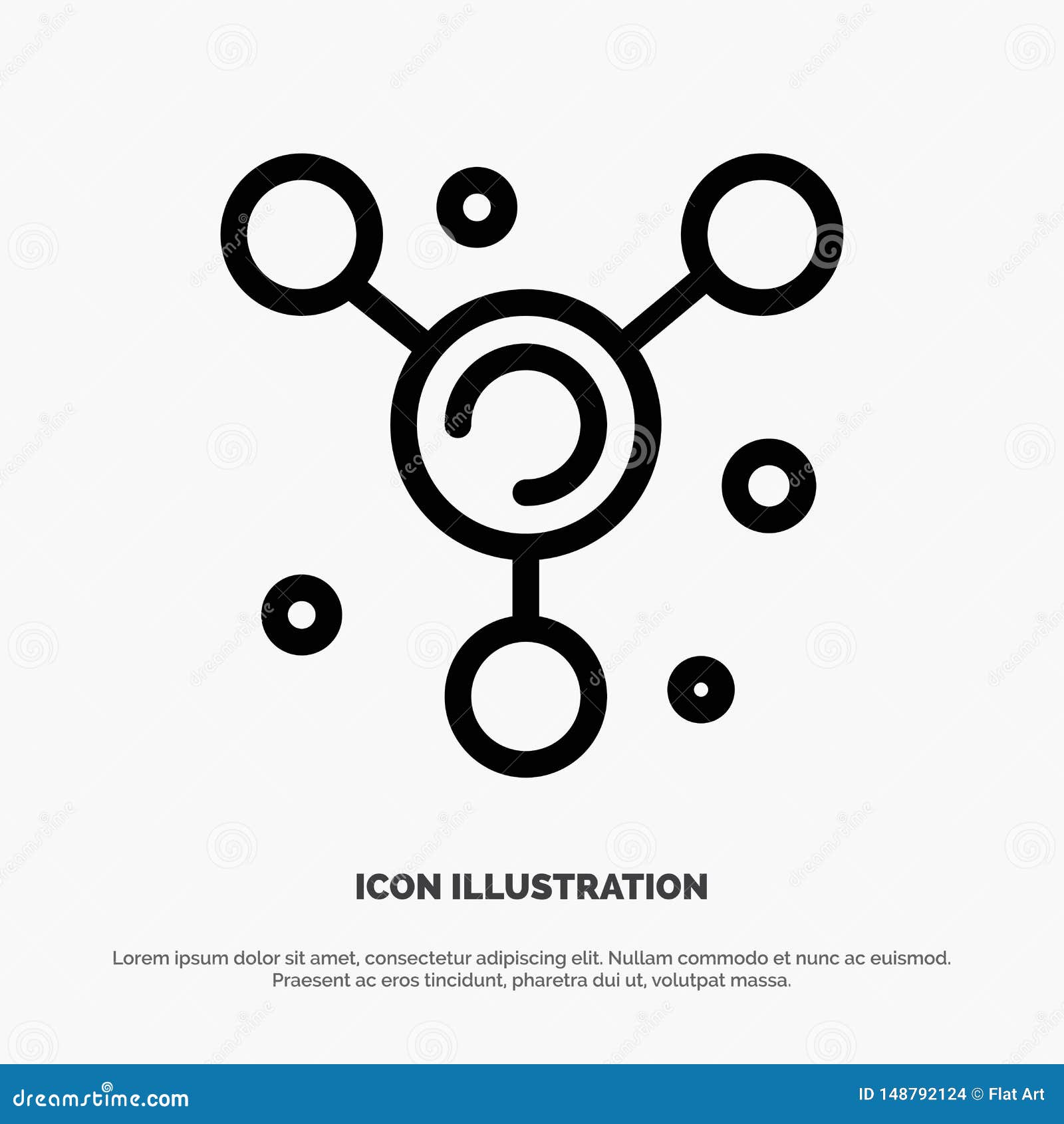 Atom, Molecule, Science Line Icon Vector Stock Vector - Illustration of ... Atom, Molecule, Science Line Icon Vector Stock Vector - Illustration of ...
