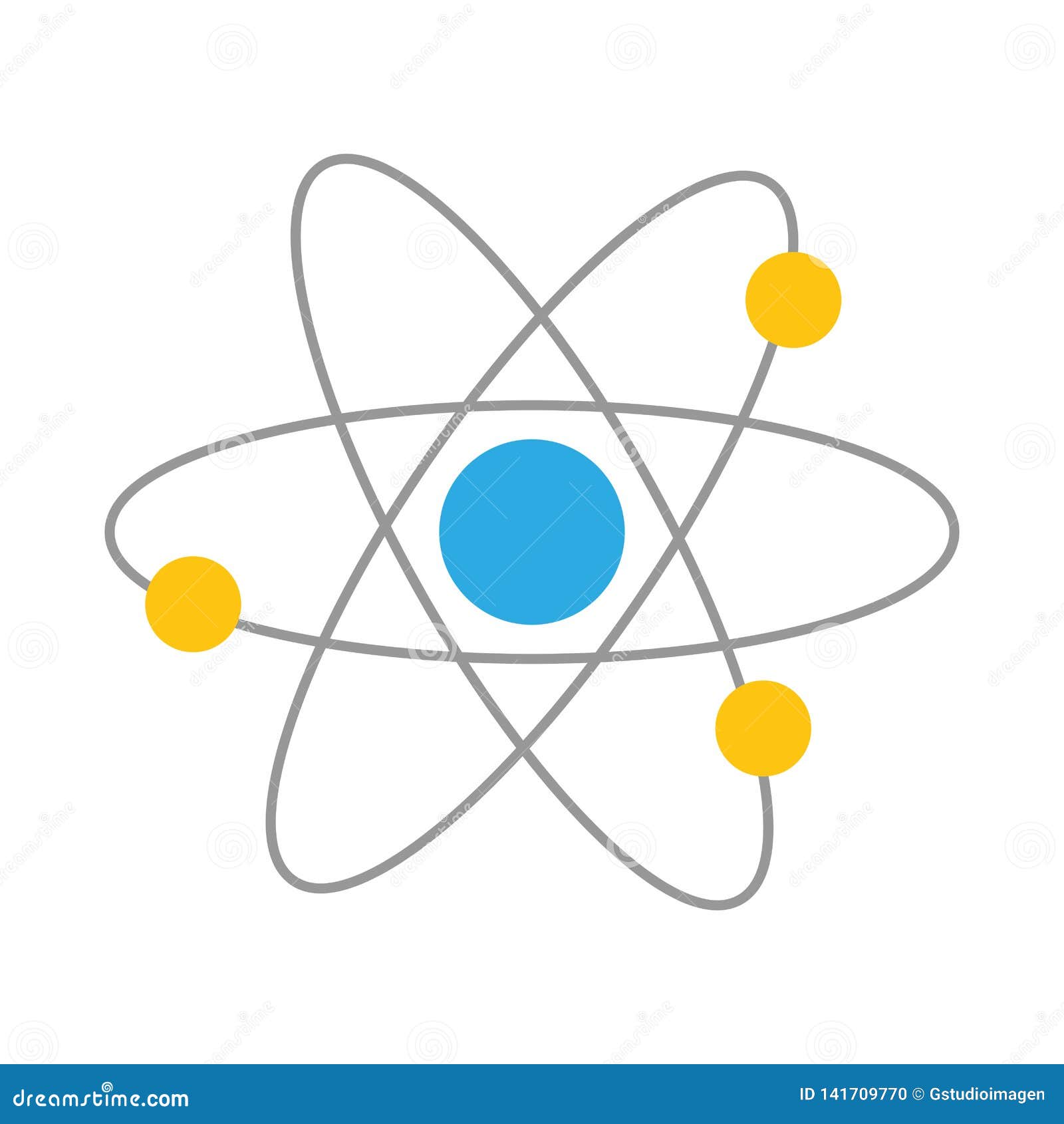 Atom molecule science stock vector. Illustration of futuristic - 141709770