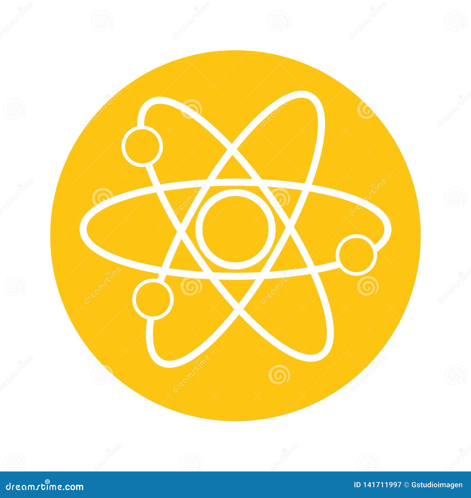 Atom molecule science stock vector. Illustration of molecule - 141711997