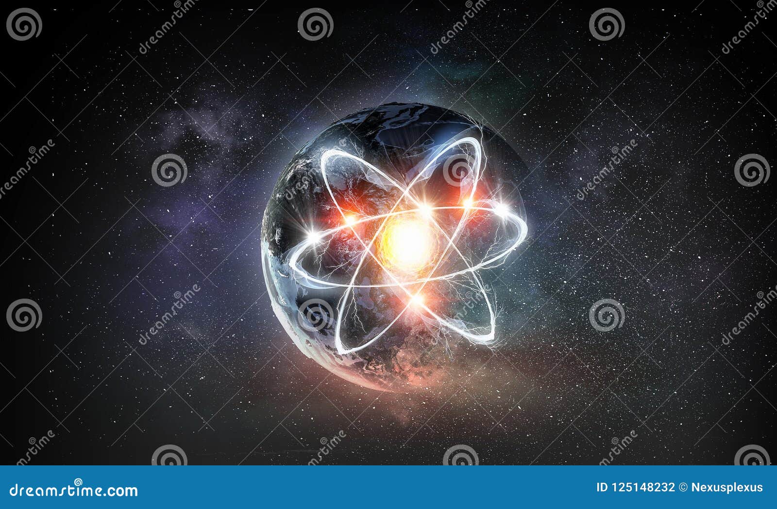 Astronomy Concept Backdrop. 3d Rendering Stock Photo - Image of shining ...