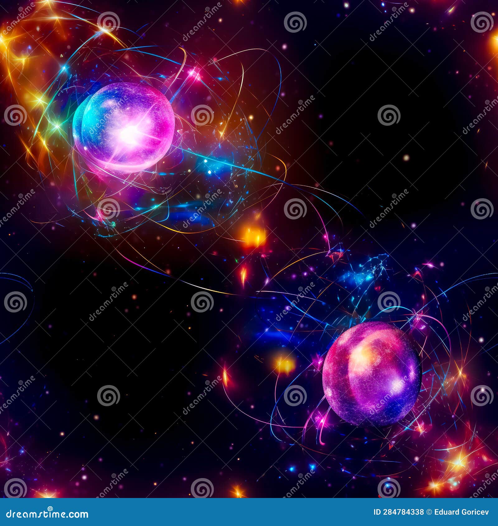 Atom Molecule Structure Under Microscope, Seamless Texture Made with ...