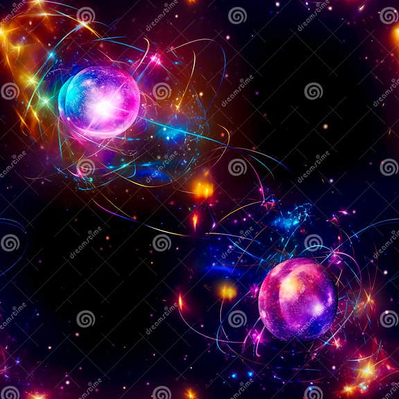 Atom Molecule Structure Under Microscope, Seamless Texture Made with ...