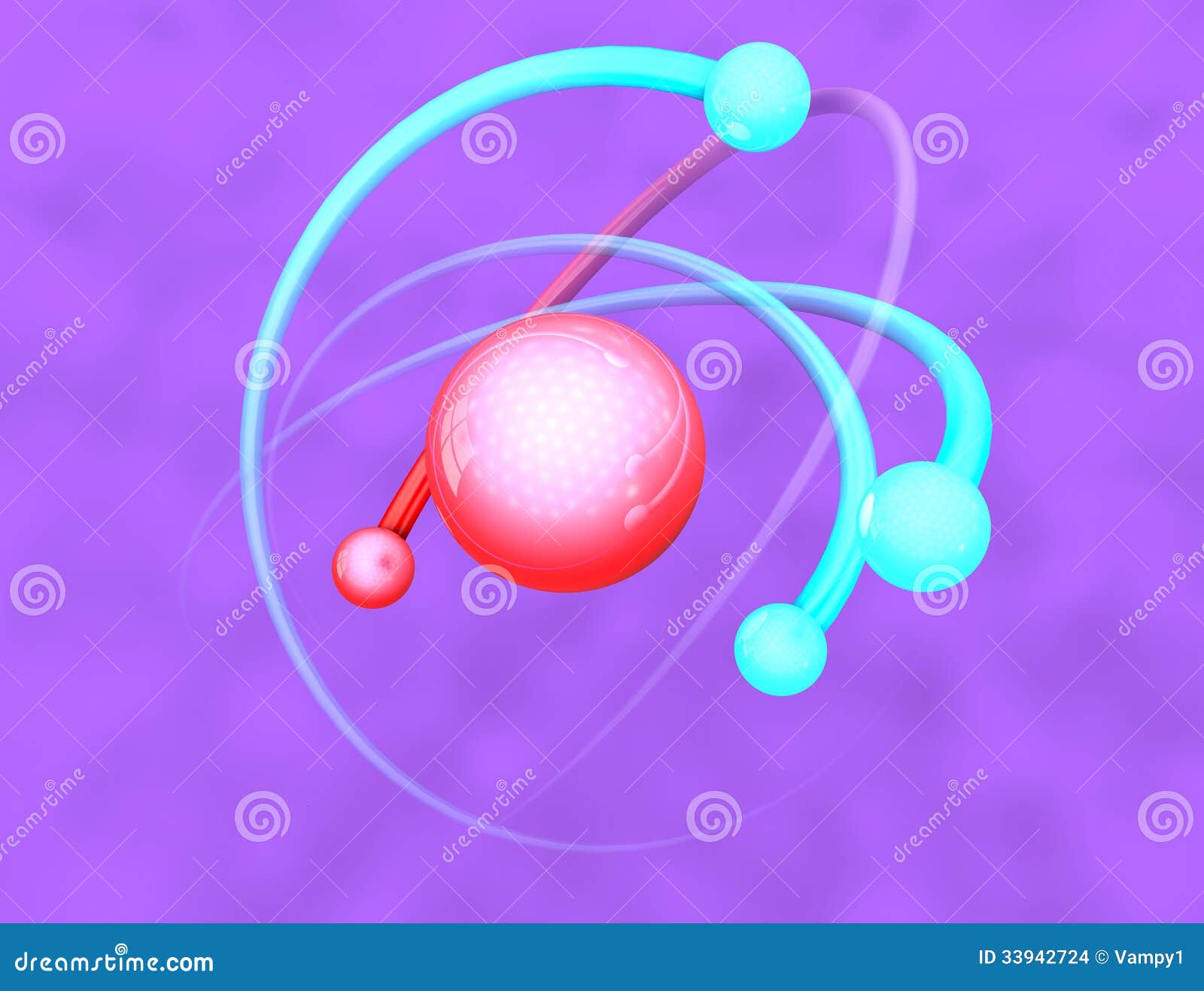 Atom and molecules stock illustration. Illustration of microscope ...