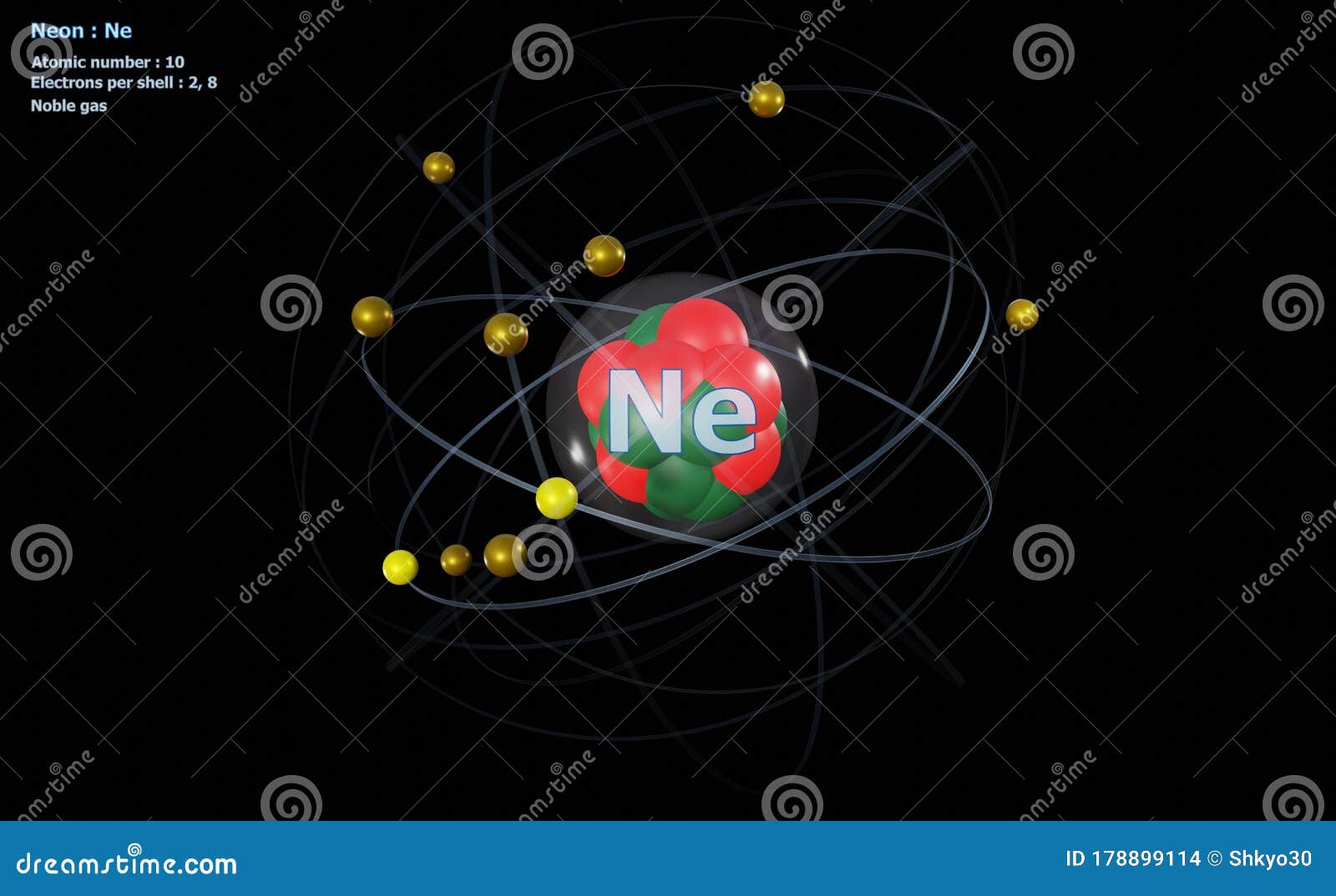 Neon Atom Diagram
