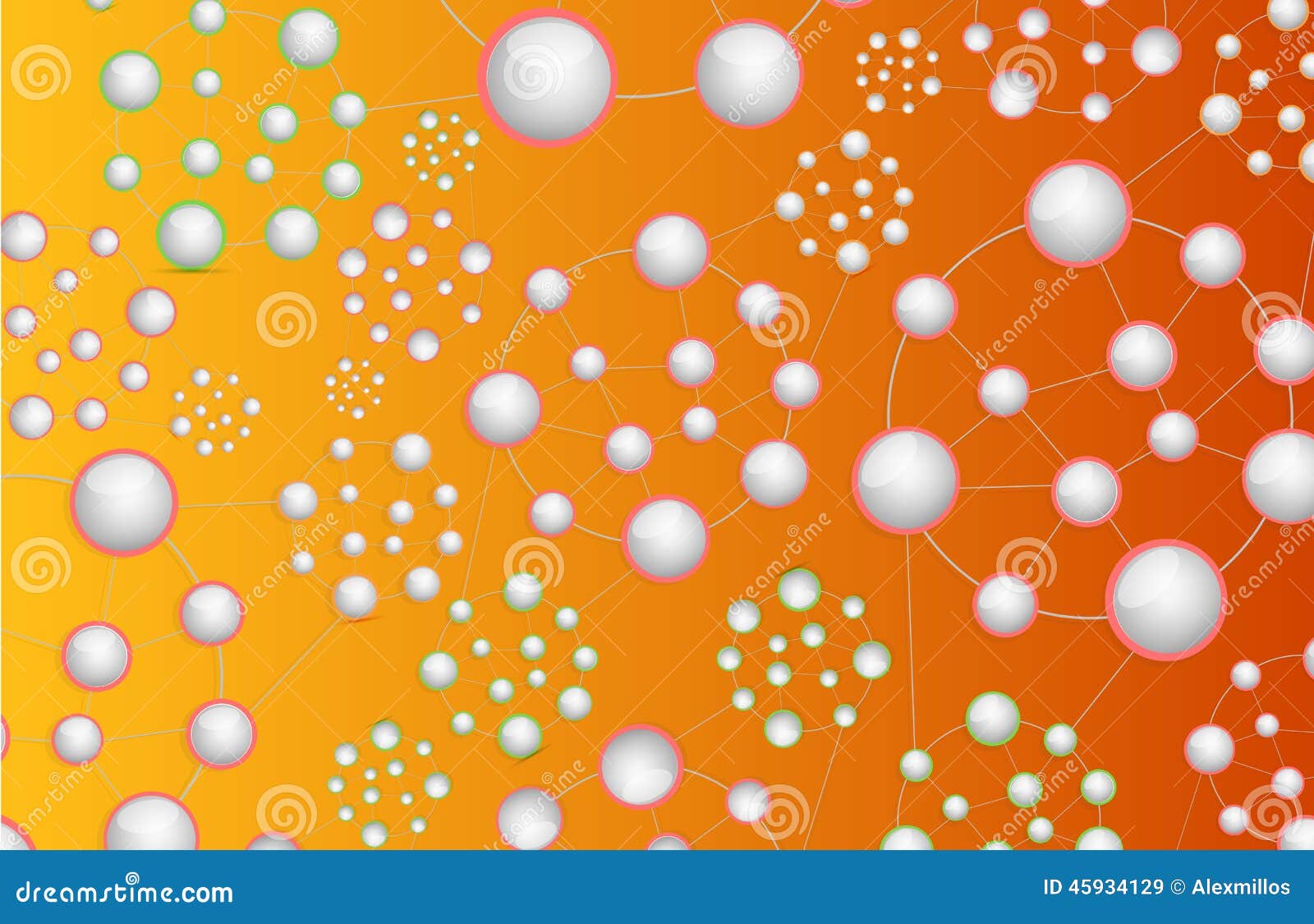 Atom Network Connection Illustration Stock Illustration - Illustration ...
