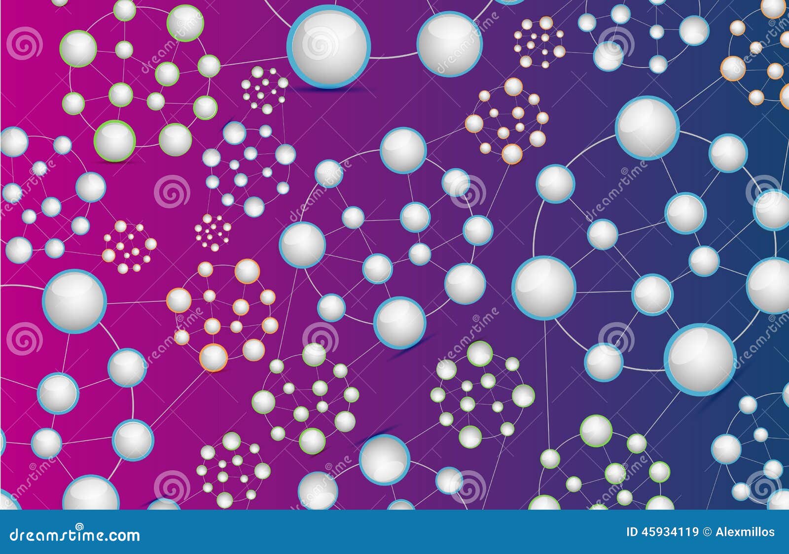 Atom Network Connection Illustration Stock Illustration - Illustration ...