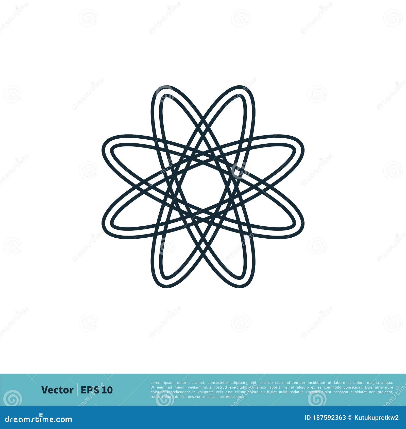 Atom Nuclear Icon Vector Logo Template Illustration Design. Vector EPS ...
