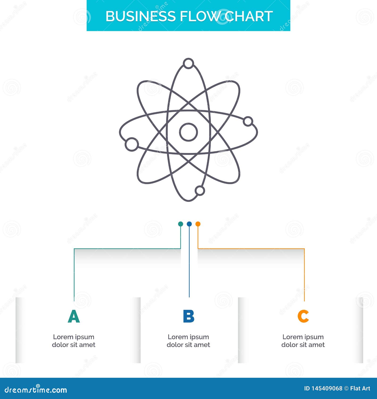 Atom, Nuclear, Molecule, Chemistry, Science Business Flow Chart Design ...