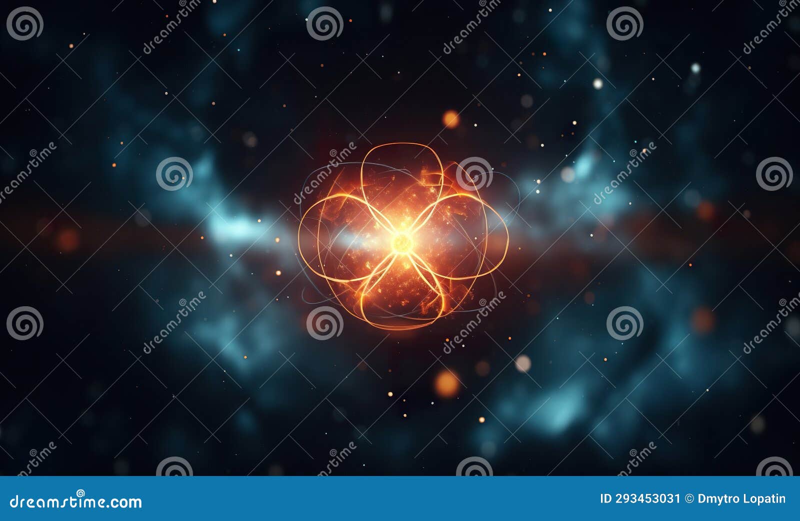 Electron,proton And Neutron Box In Front Of Physics Board. Stock Photo ...