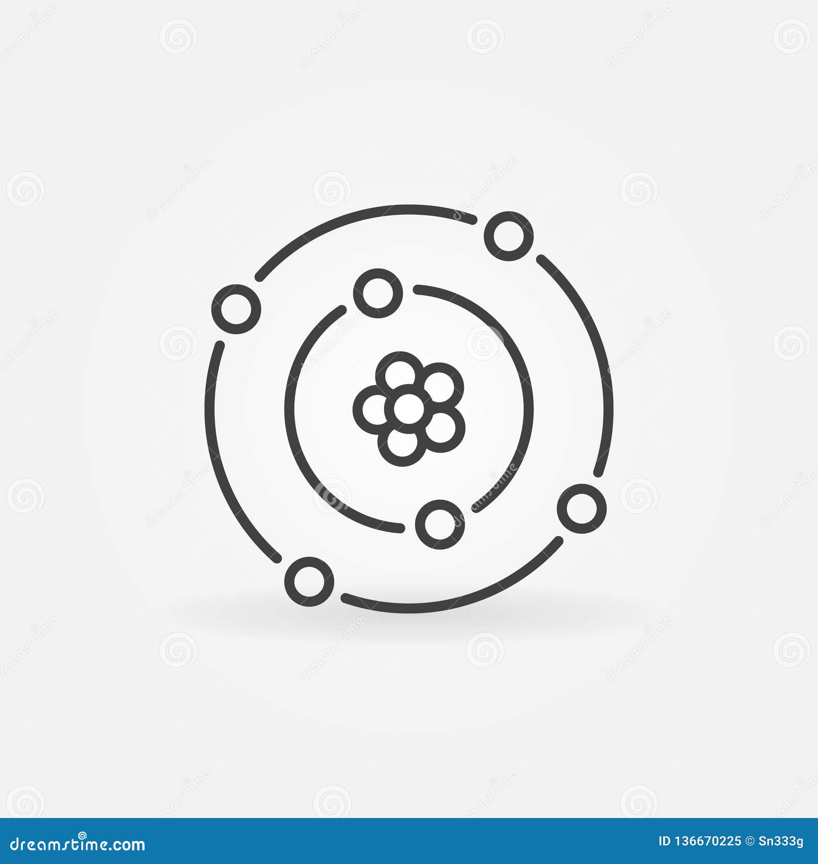 Atom Nucleus Royalty-Free Cartoon | CartoonDealer.com #6452468