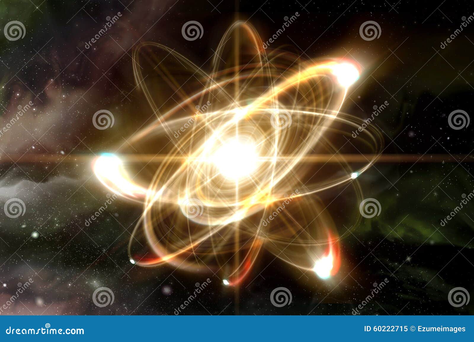 Atom Particle stock de ilustración. Ilustración de vector - 60222715