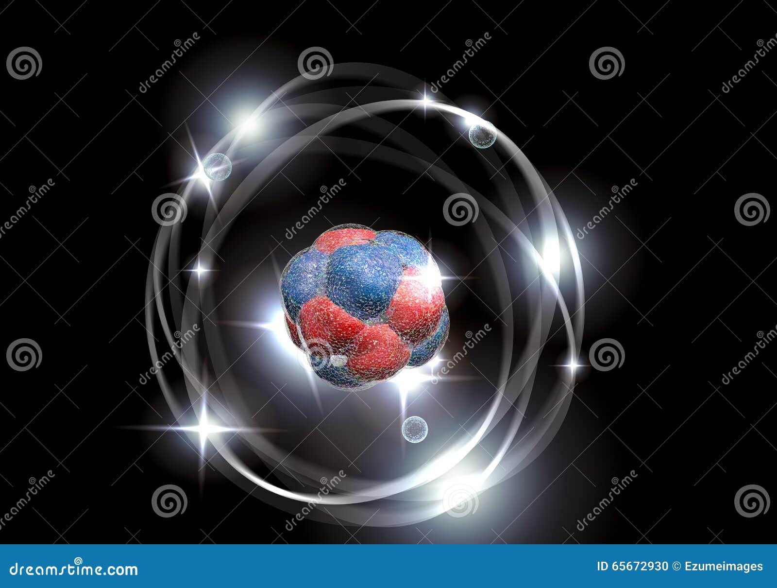 Atom Particle stock abbildung. Illustration von atomar - 65672930