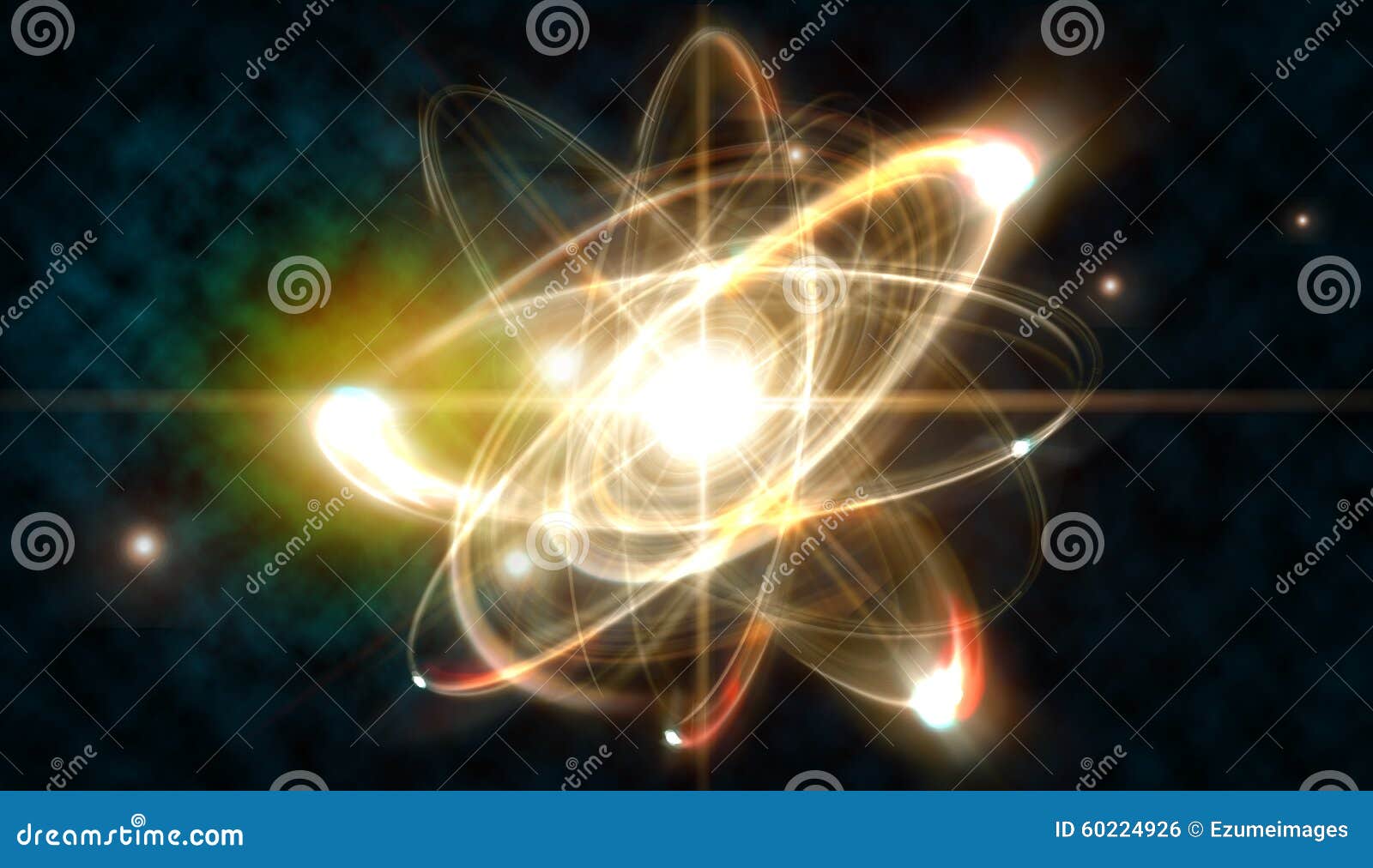 Atom Particle stock illustration. Illustration of electron - 60224926