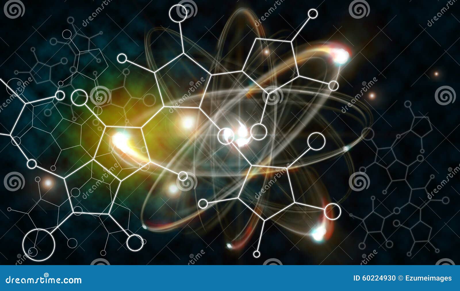 Atom Particle stock illustration. Illustration of atomic - 60224930