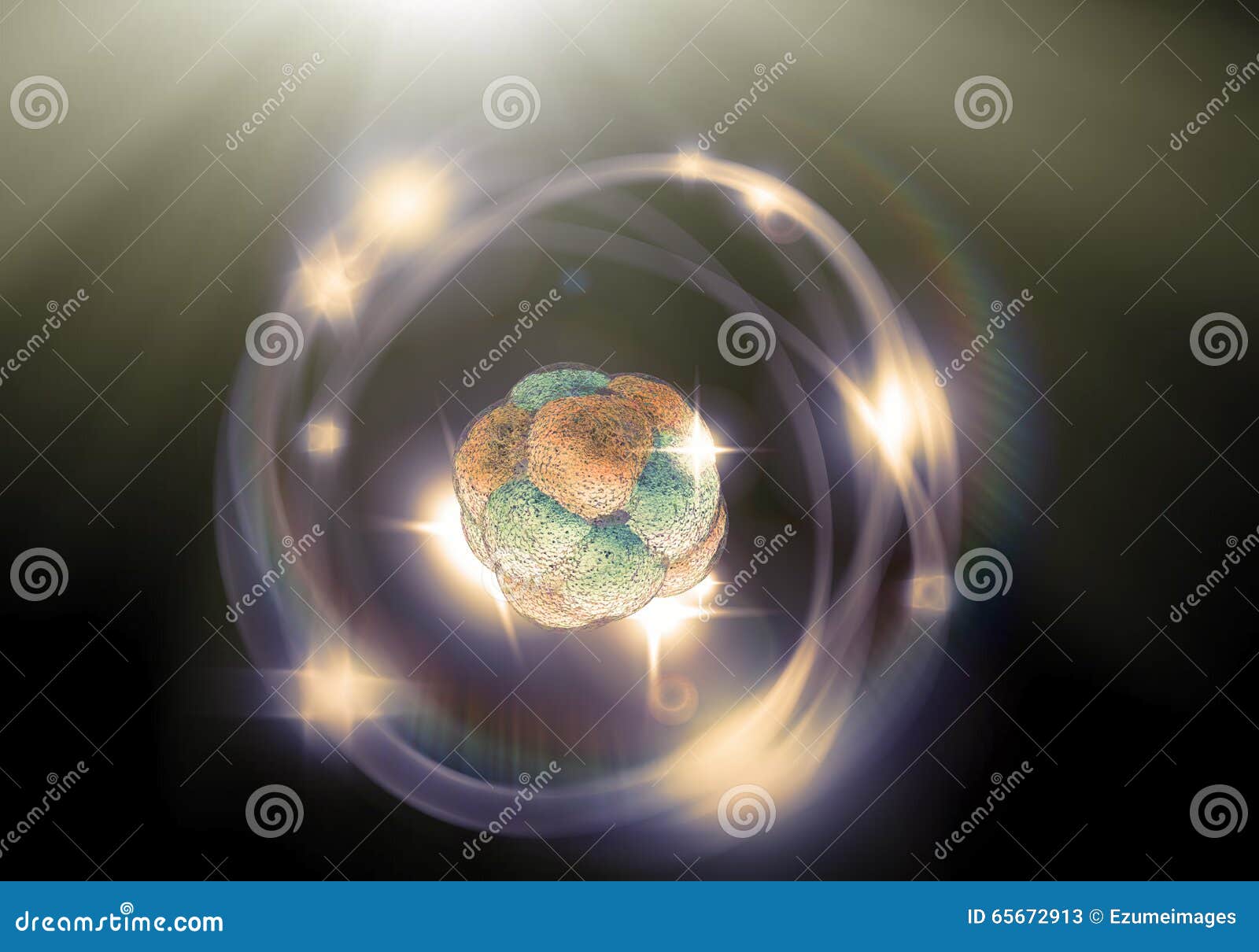 Atom Particle stock illustration. Illustration of molecule - 65672913
