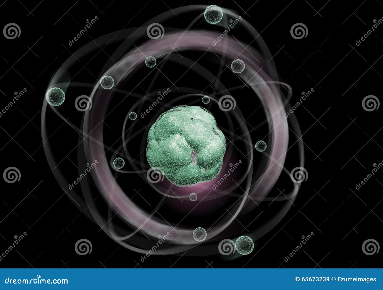 Atom Particle stock illustration. Illustration of molecule - 65673239