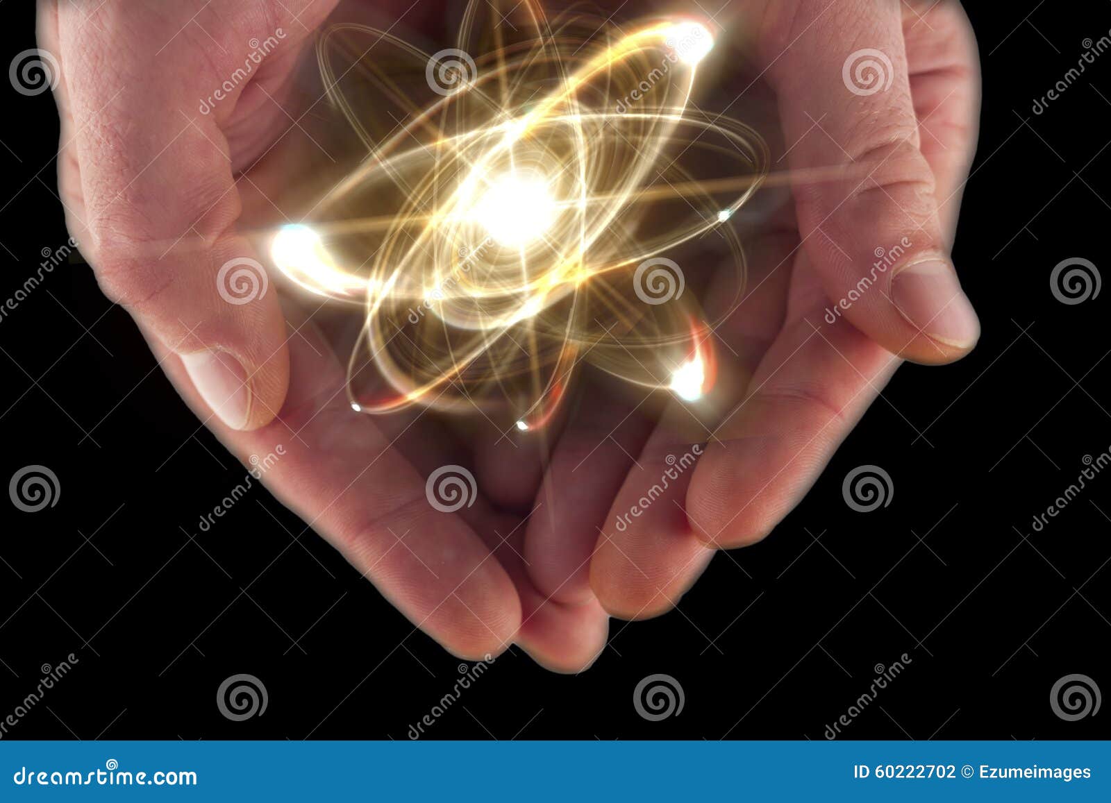 Atom Particle Hands Stock Photo | CartoonDealer.com #60222702