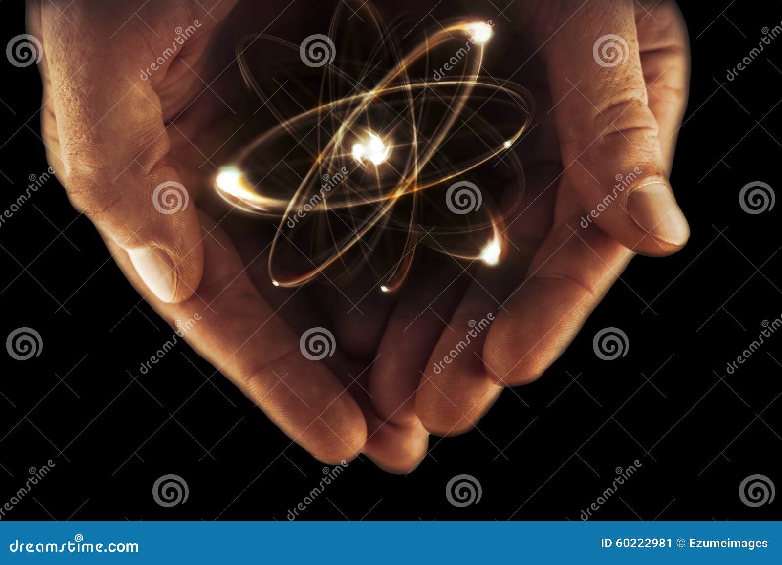 Atom Particle Hands stock image. Image of nuclear, bomb - 60222981