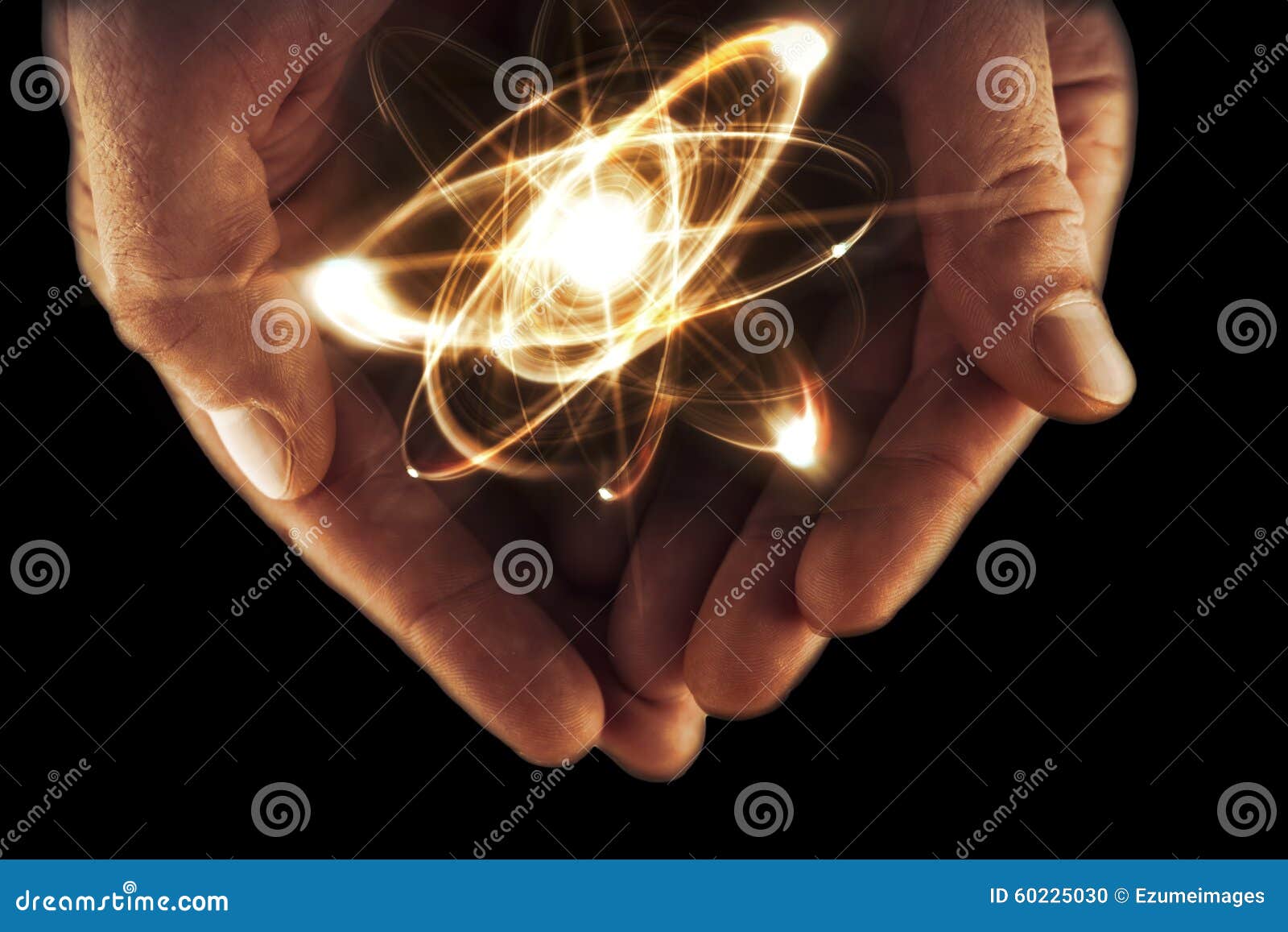 Atom Particle Hands stock photo. Image of atom, discovery - 60225030