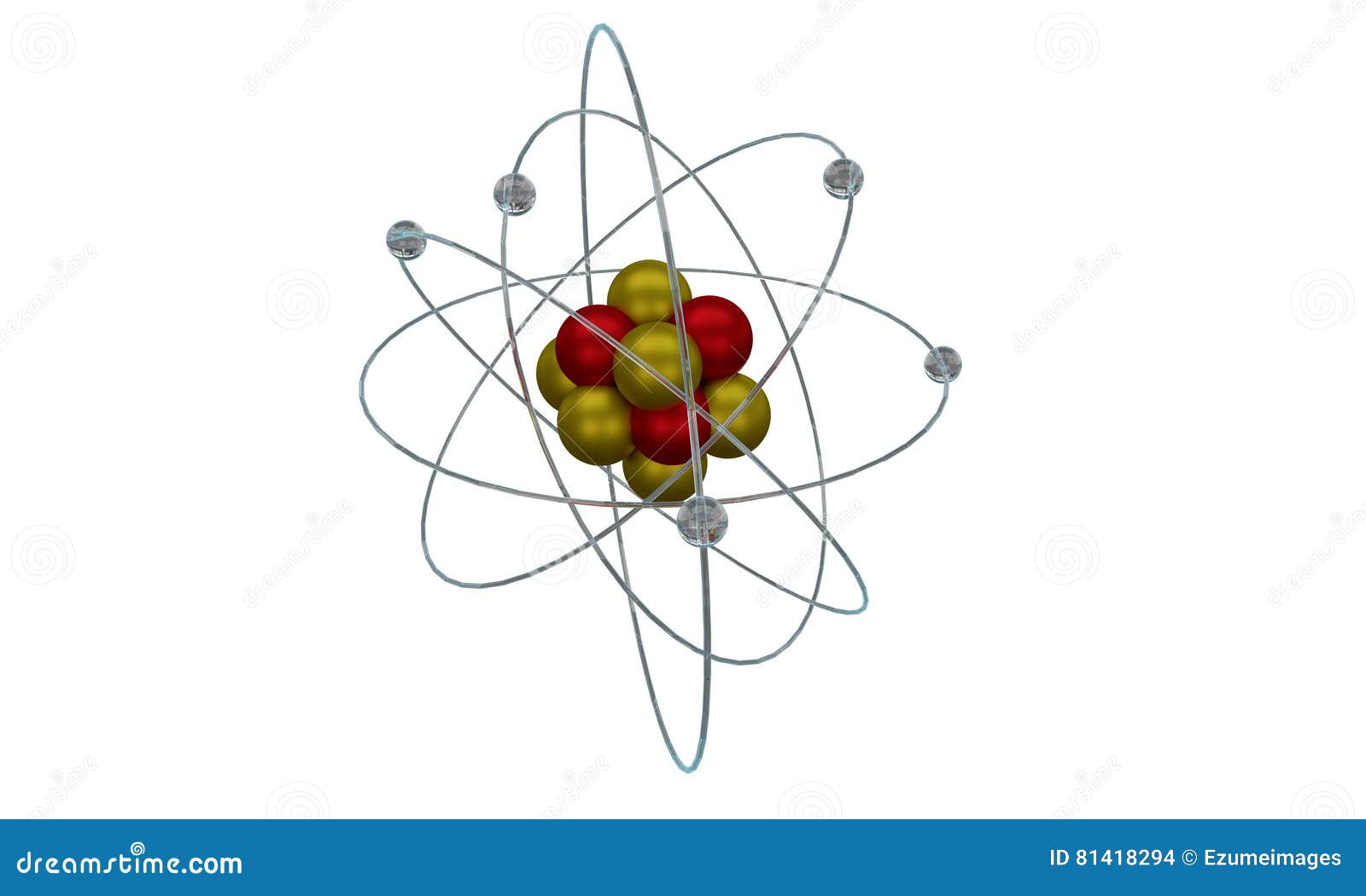 Atom Particle Illustration stock illustration. Illustration of orbiting ...