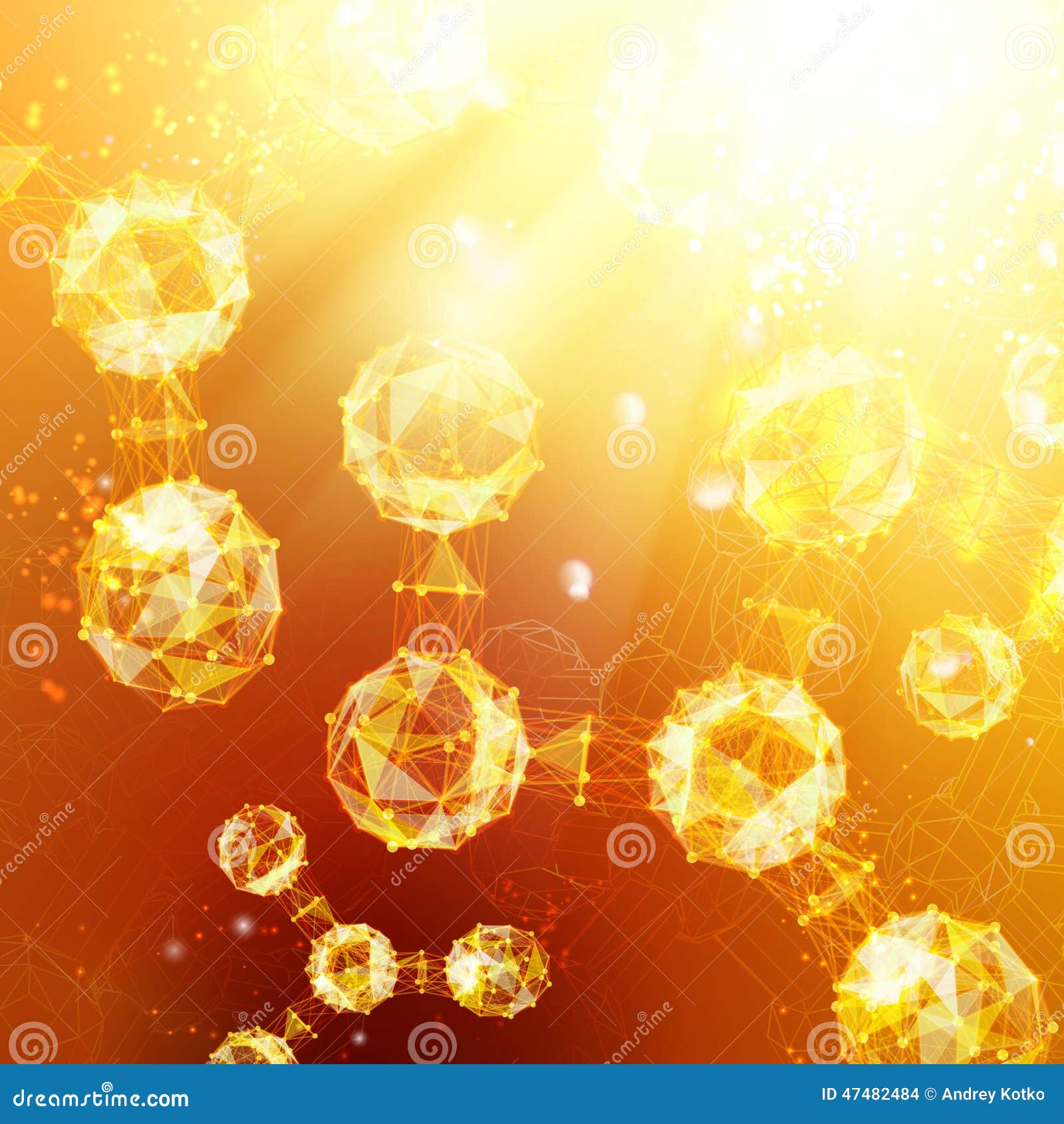 Atom Particles Vector Illustration | CartoonDealer.com #52554292