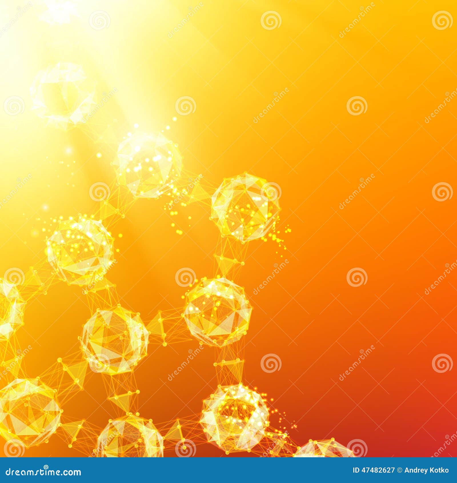 Atom Particles Vector Illustration | CartoonDealer.com #52554292