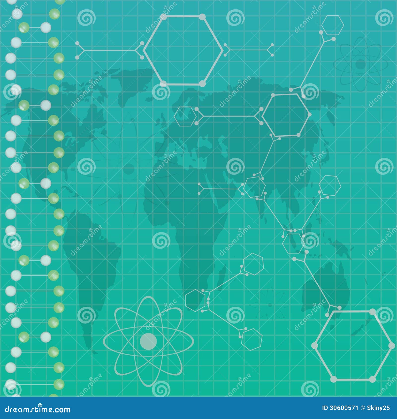 Atom path around earth . stock vector. Illustration of earth - 30600571