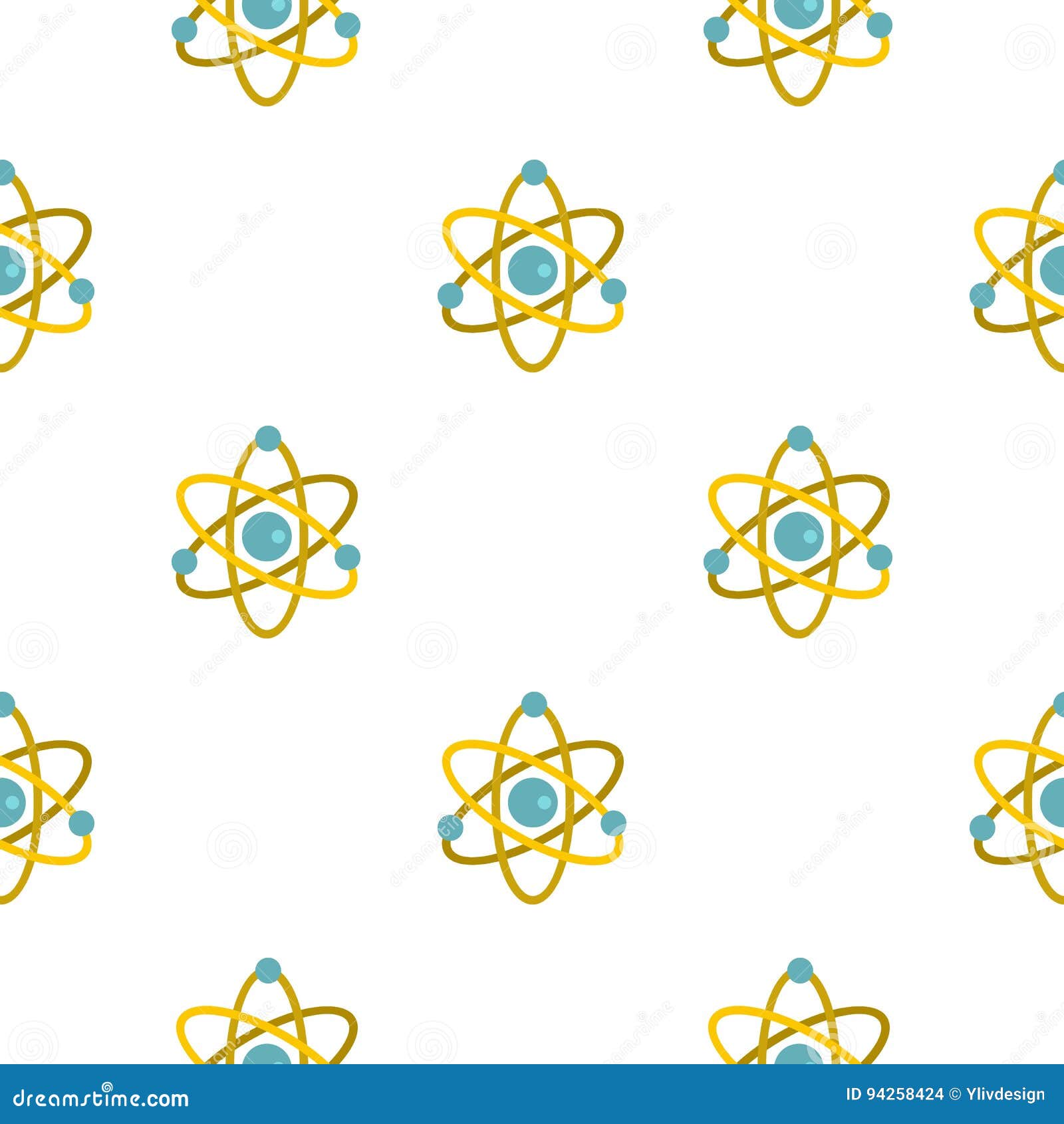 Atom pattern seamless stock vector. Illustration of cell - 94258424