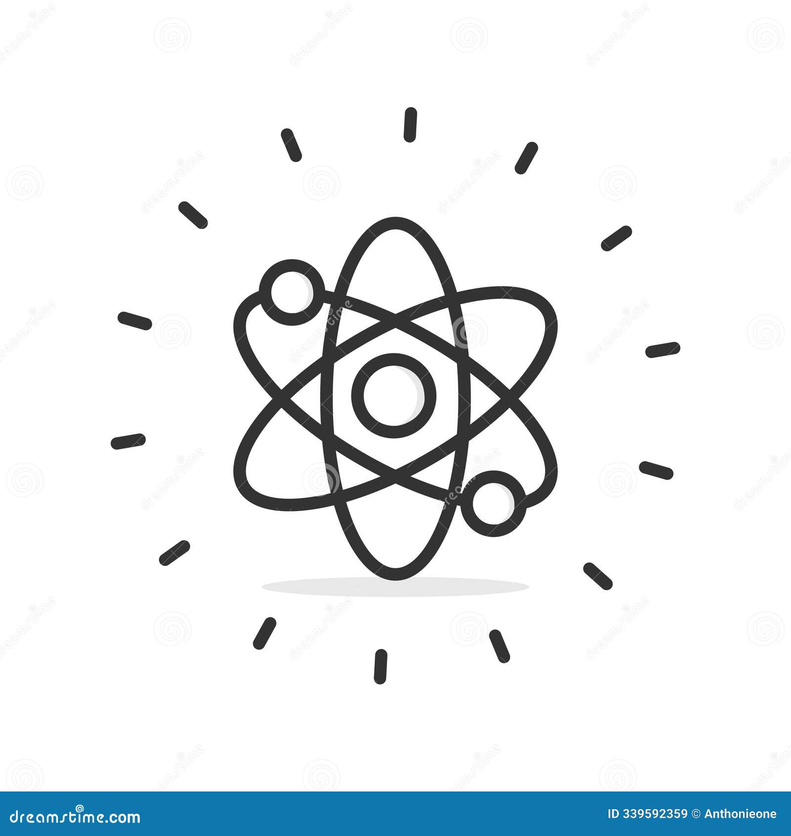 Molecular Sign Symbol Isolated Vector Illustration on White Background ...
