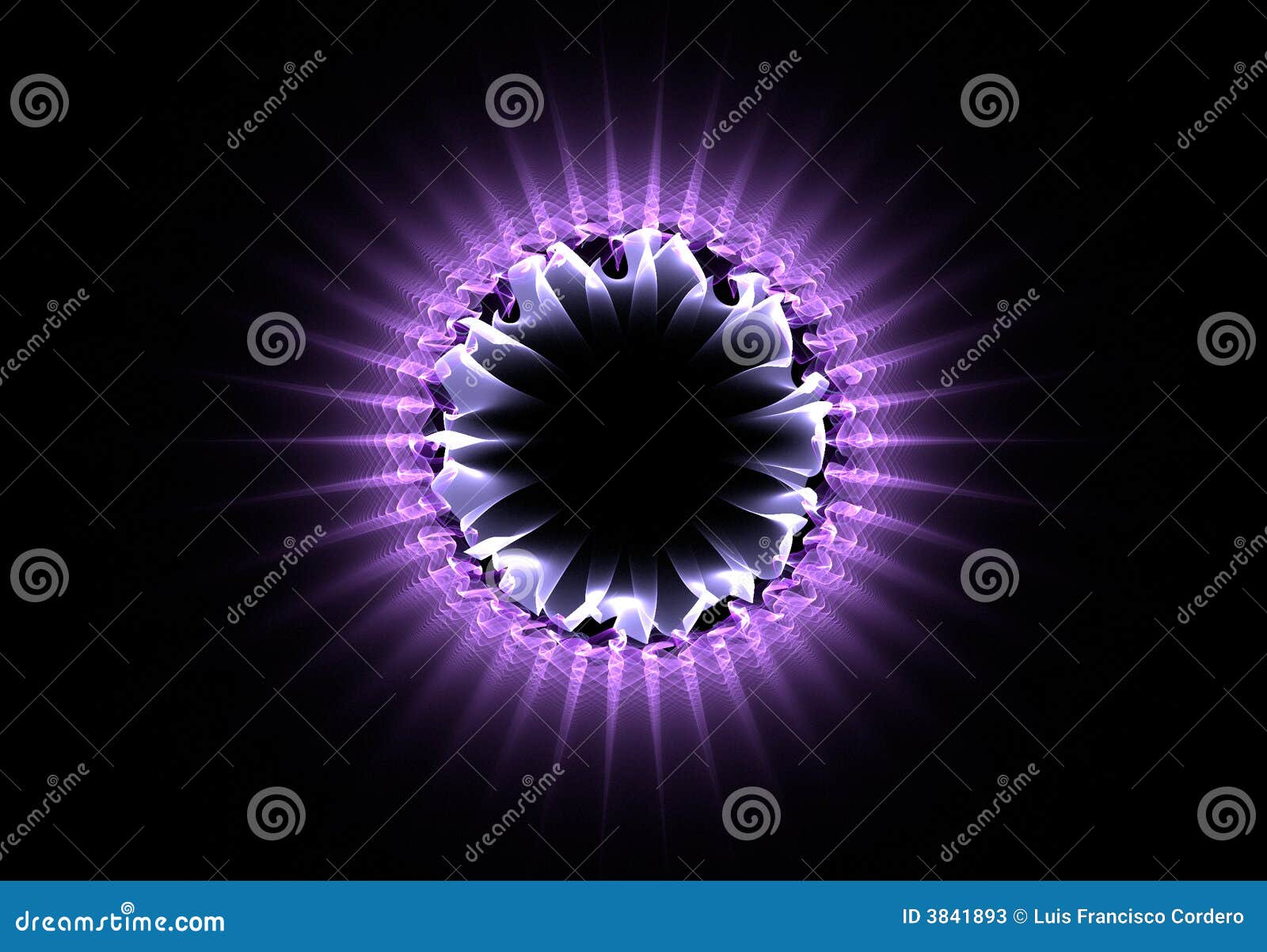 Atom of purple stock illustration. Illustration of element - 3841893