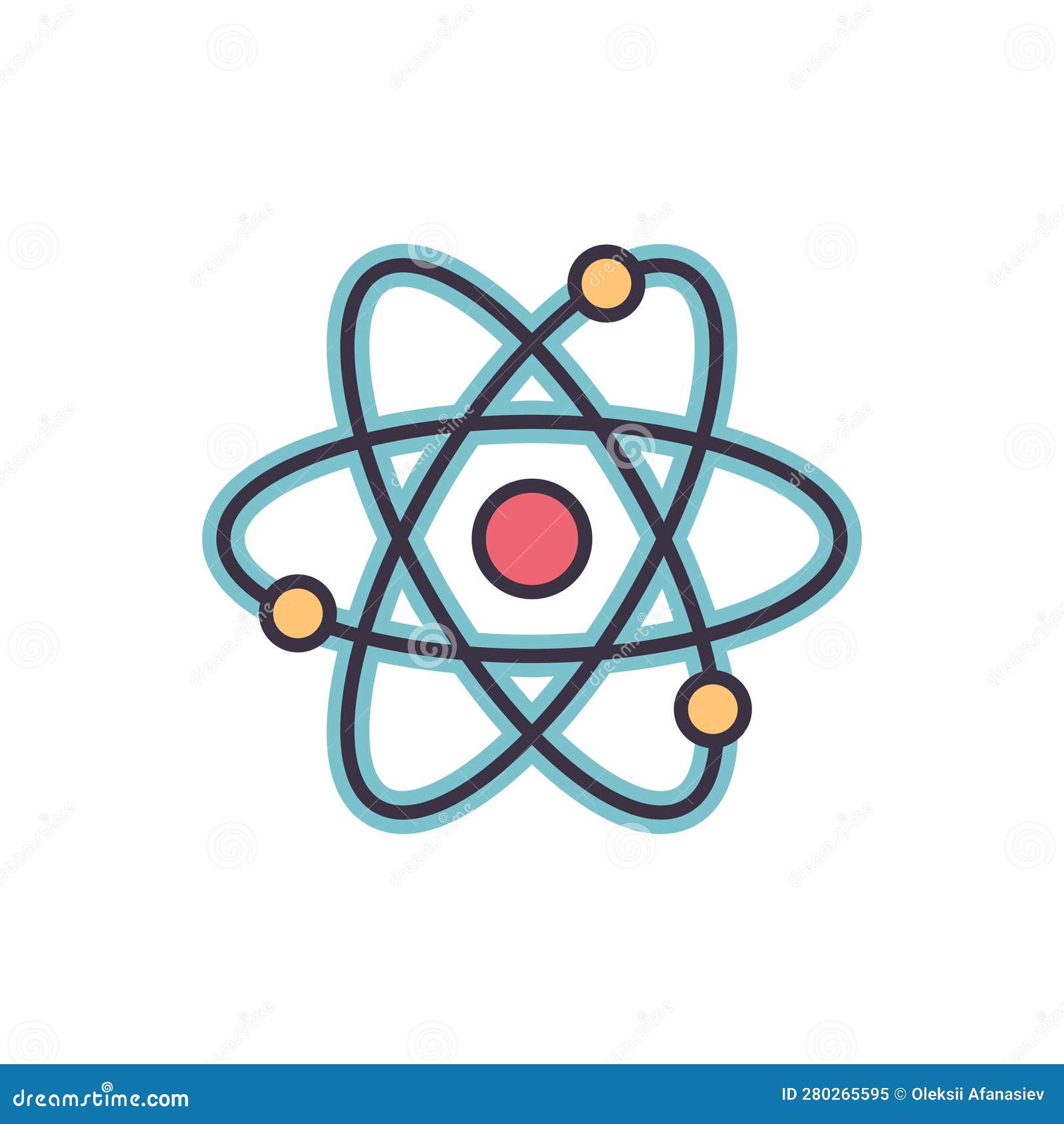 Atom related vector icon. stock vector. Illustration of abstract ...