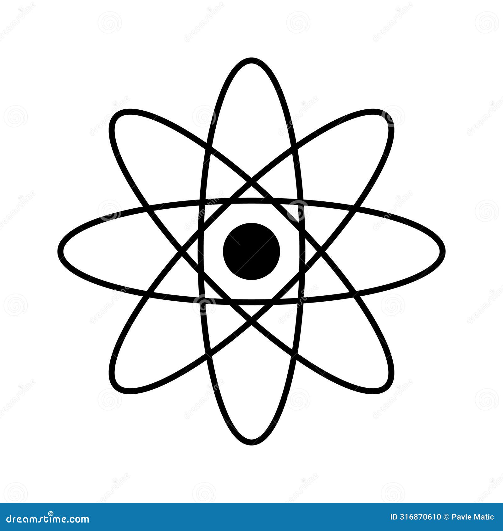 Atom sign icons stock illustration. Illustration of science - 316870610