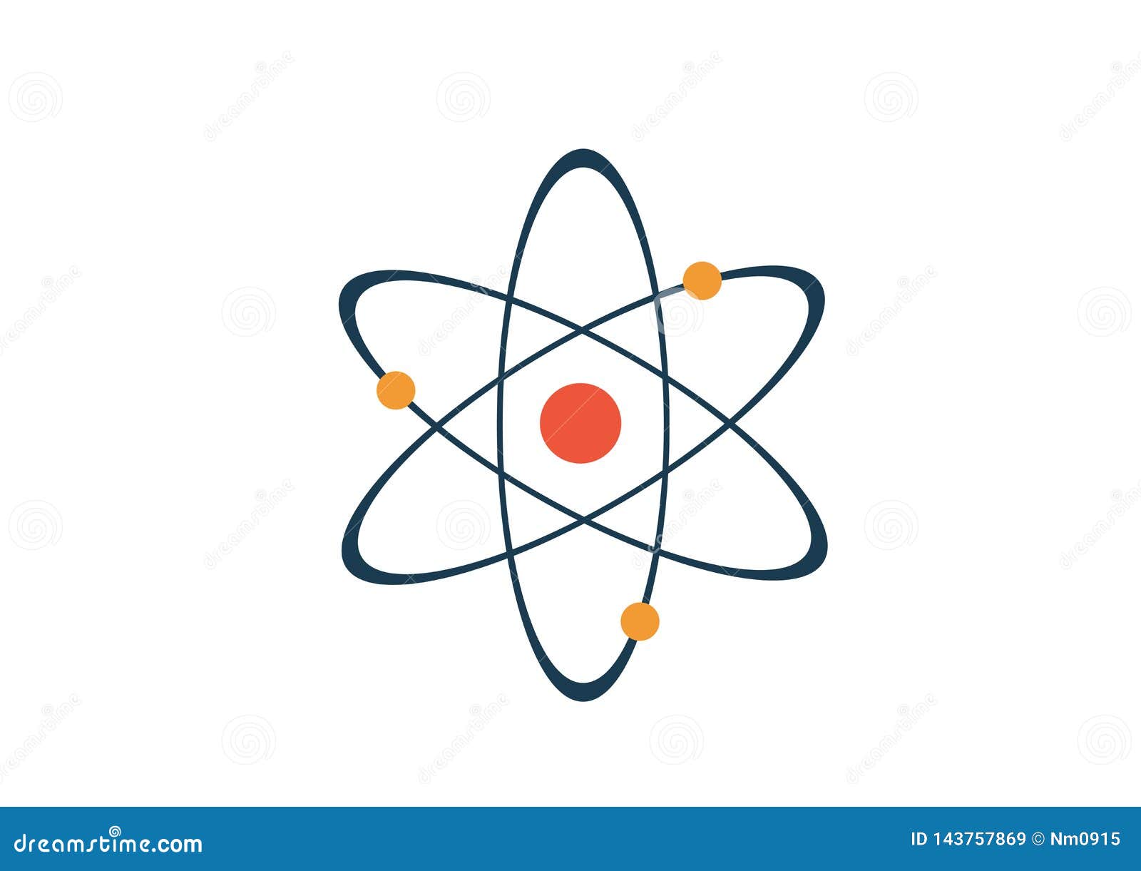 Atom Sign - Technology Icon Stock Vector - Illustration of research ...