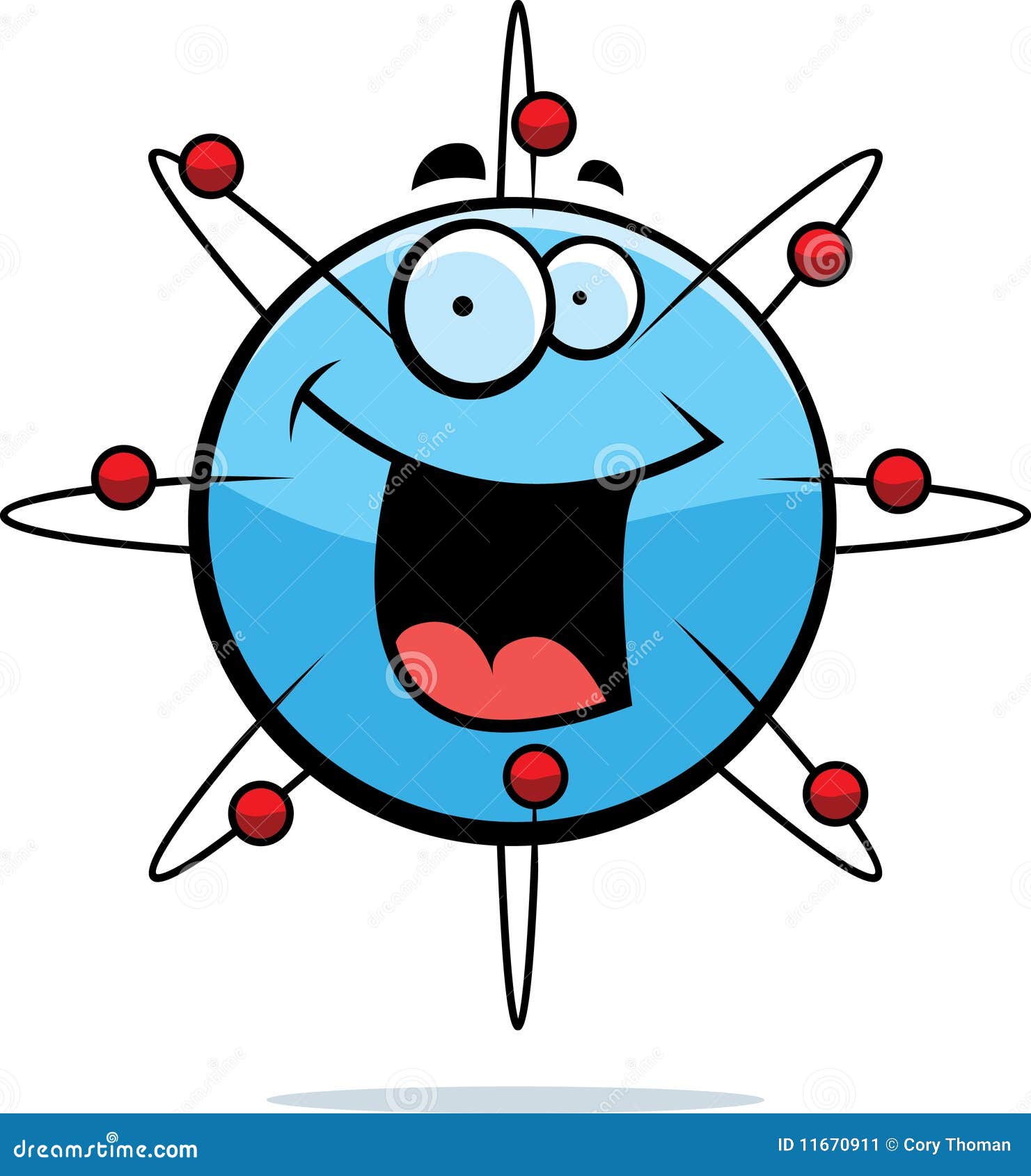 Atom Cartoon Character