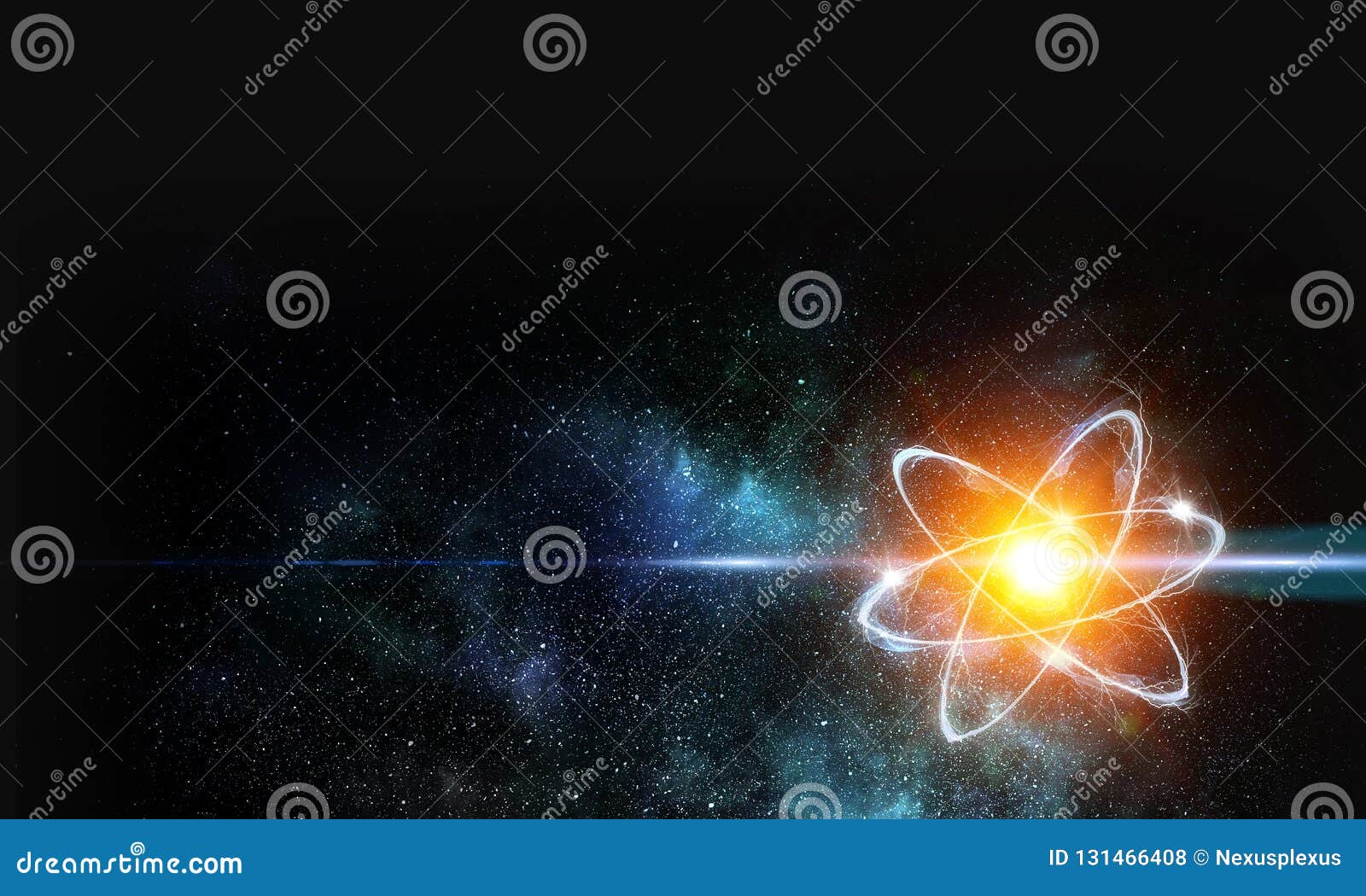 Atom molecule abstract stock photo. Image of space, plasma - 131466408