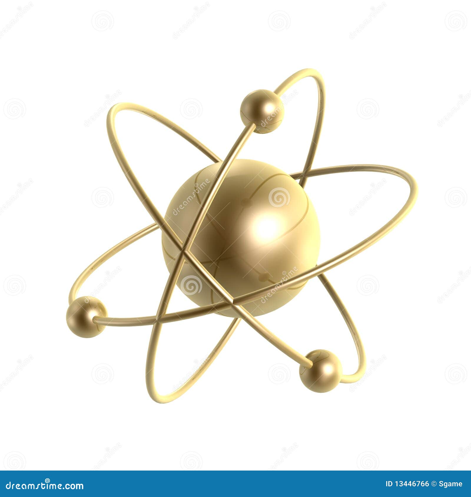 Gold Atomic Structure Model