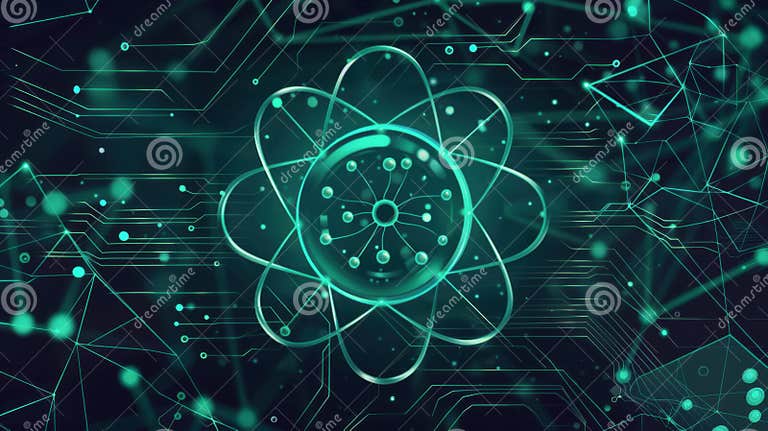 Atom Structure: Central Nucleus Represent the Nucleus As a Solid Sphere ...