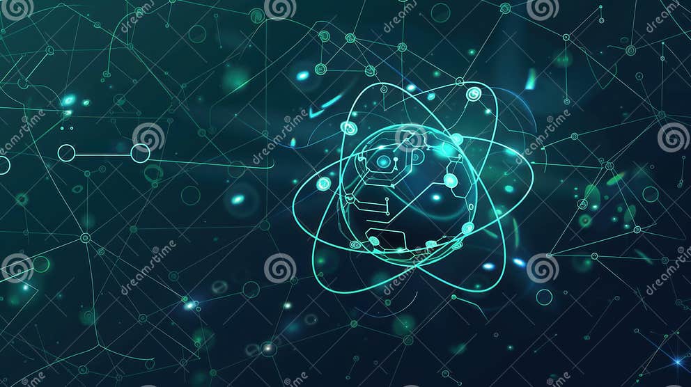 Atom Structure: Central Nucleus Represent the Nucleus As a Solid Sphere ...