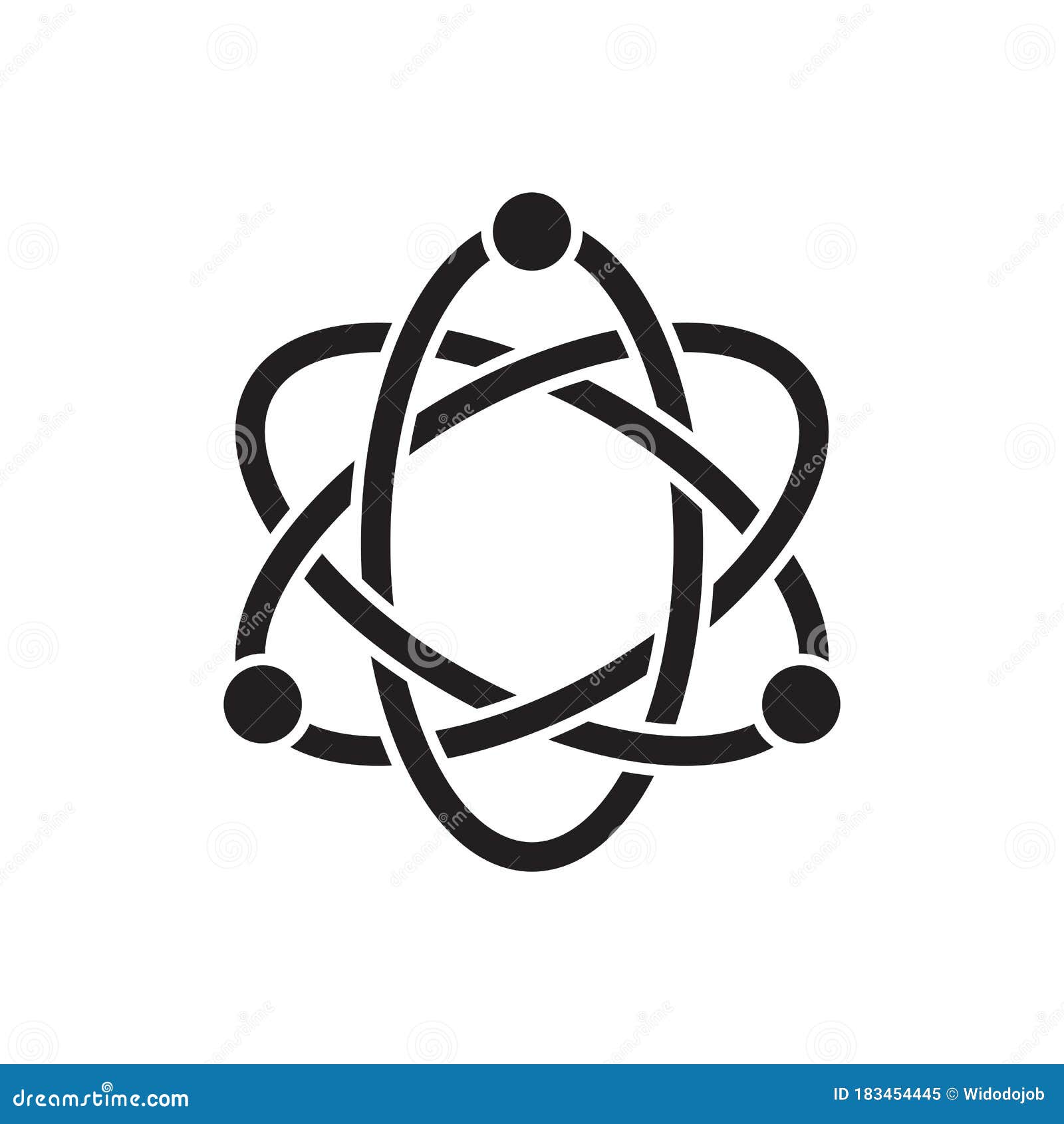 Atom Structure Design Concept Stock Vector - Illustration of abstract ...