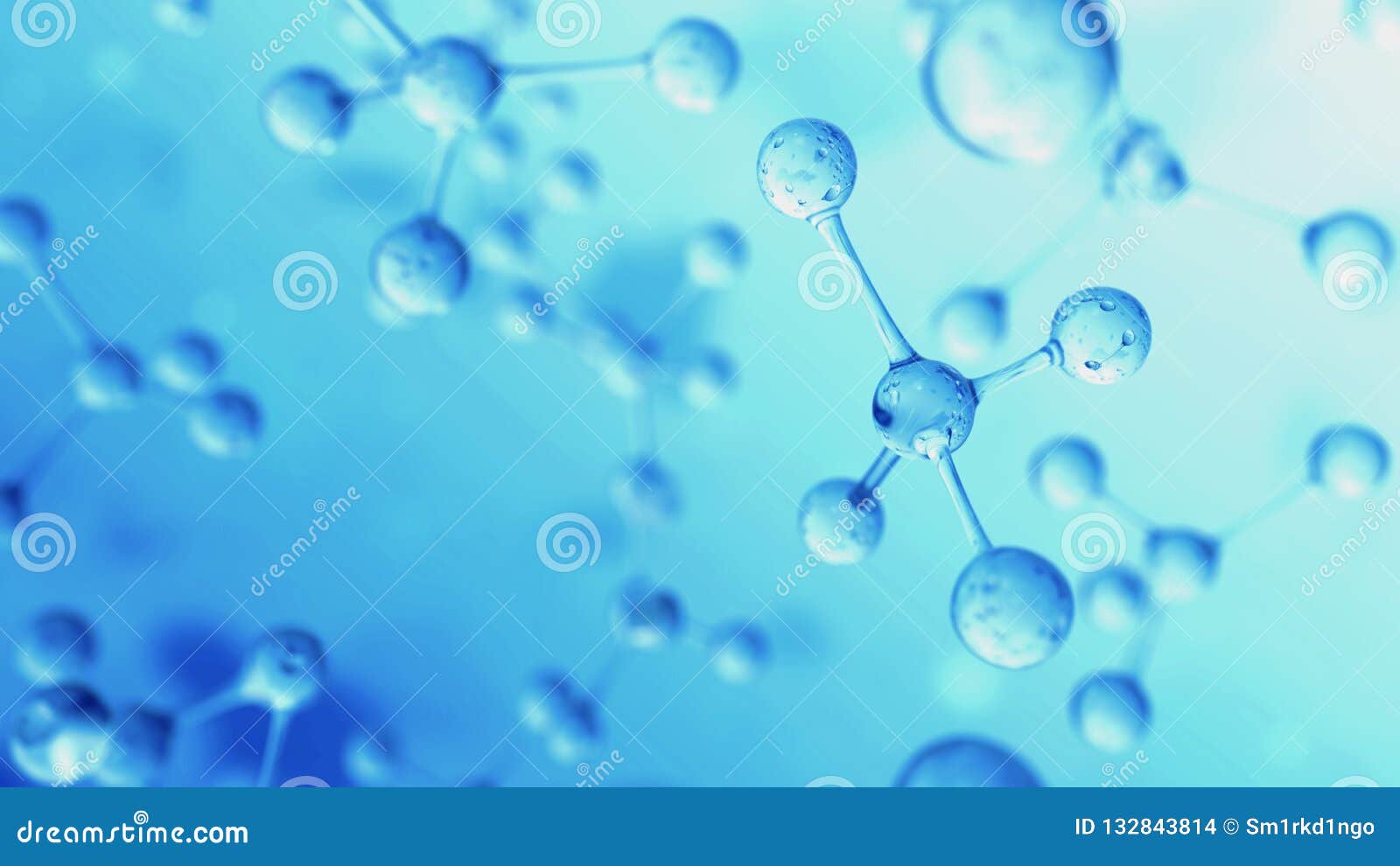 Atom Structure Grid Under Microscope Stock Illustration - Illustration ...