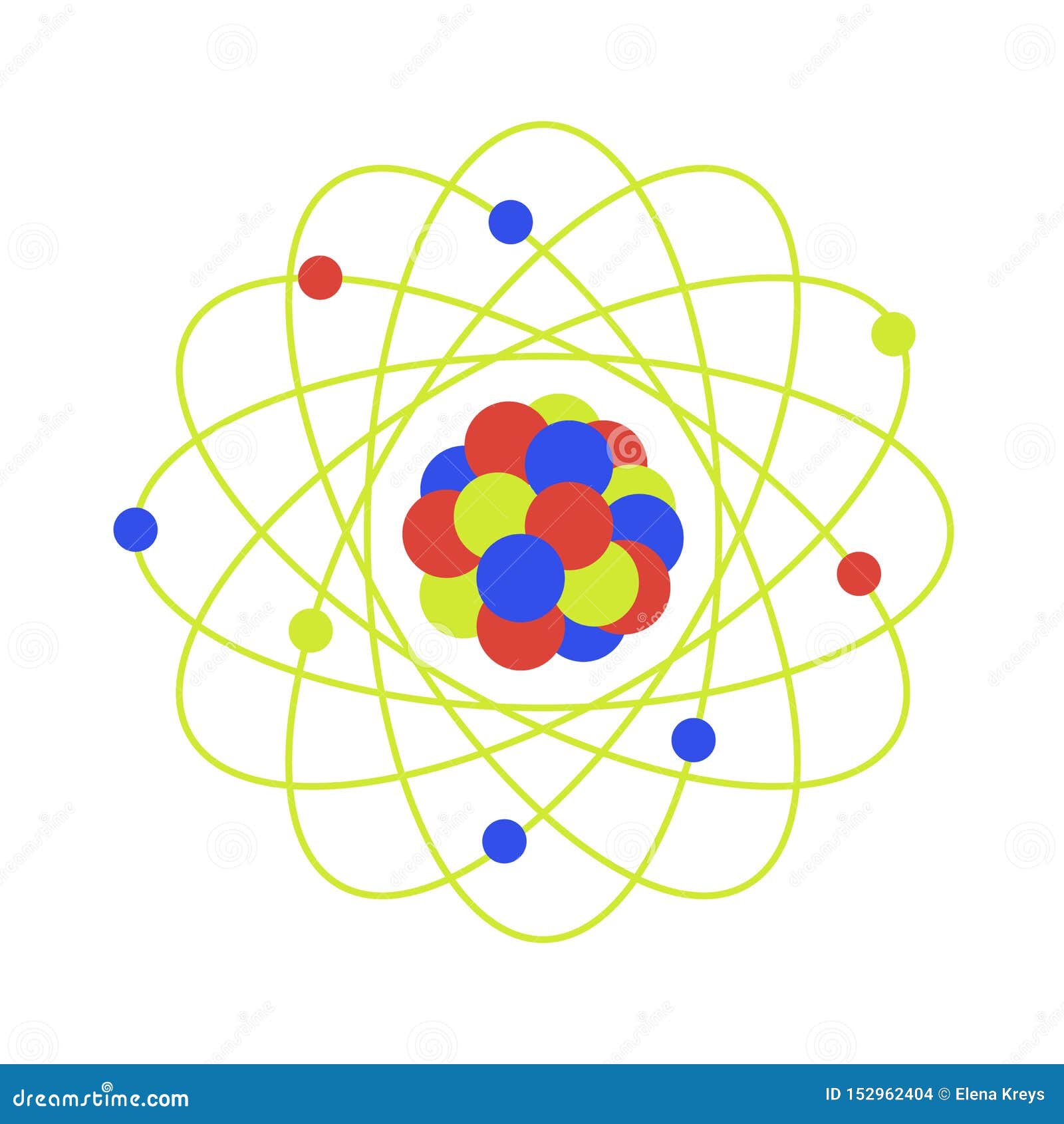 Atom Structure. Science Day. Education. Nuclear Stock Vector ...