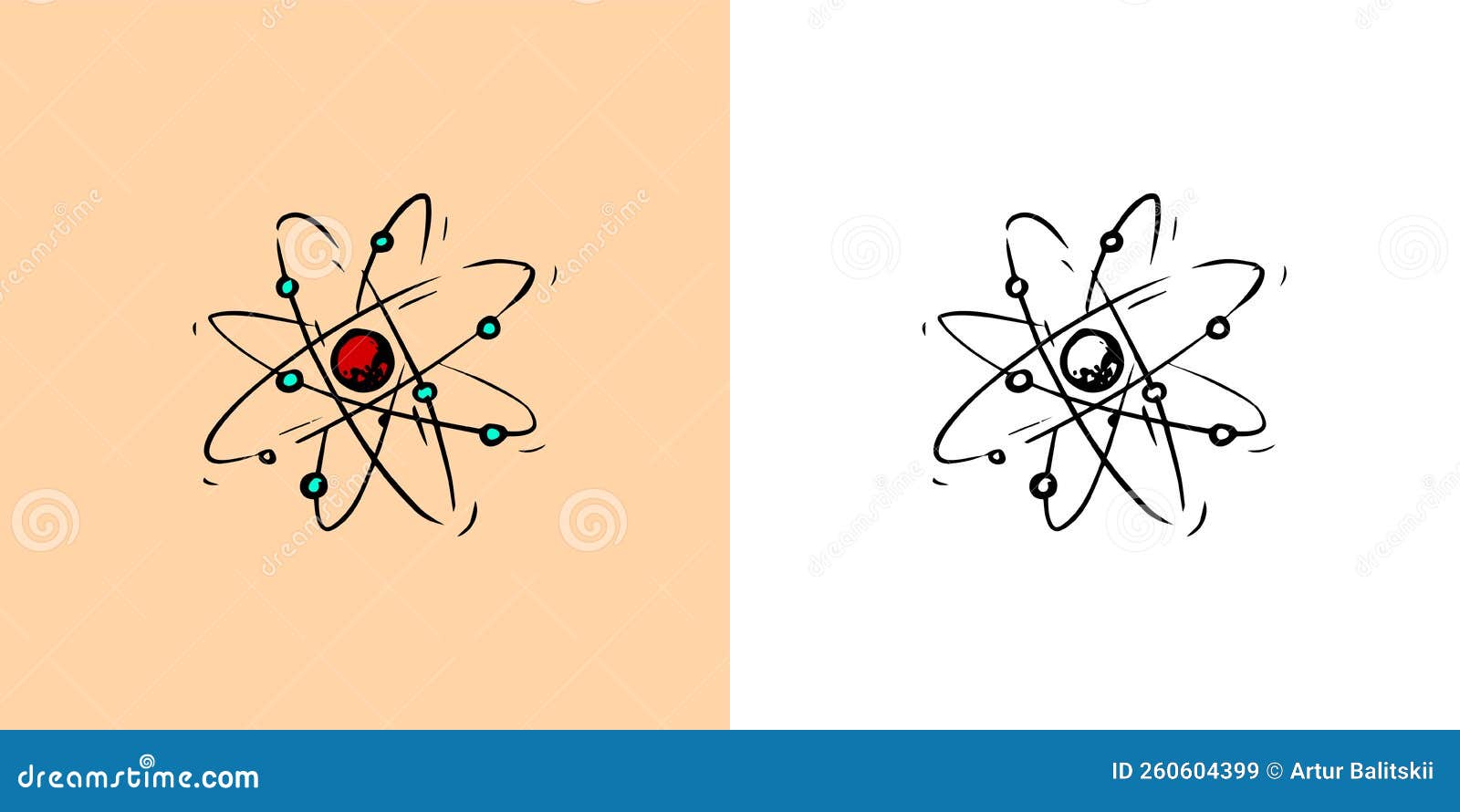 Atom Surrounded By Electrons Royalty-Free Stock Image | CartoonDealer ...