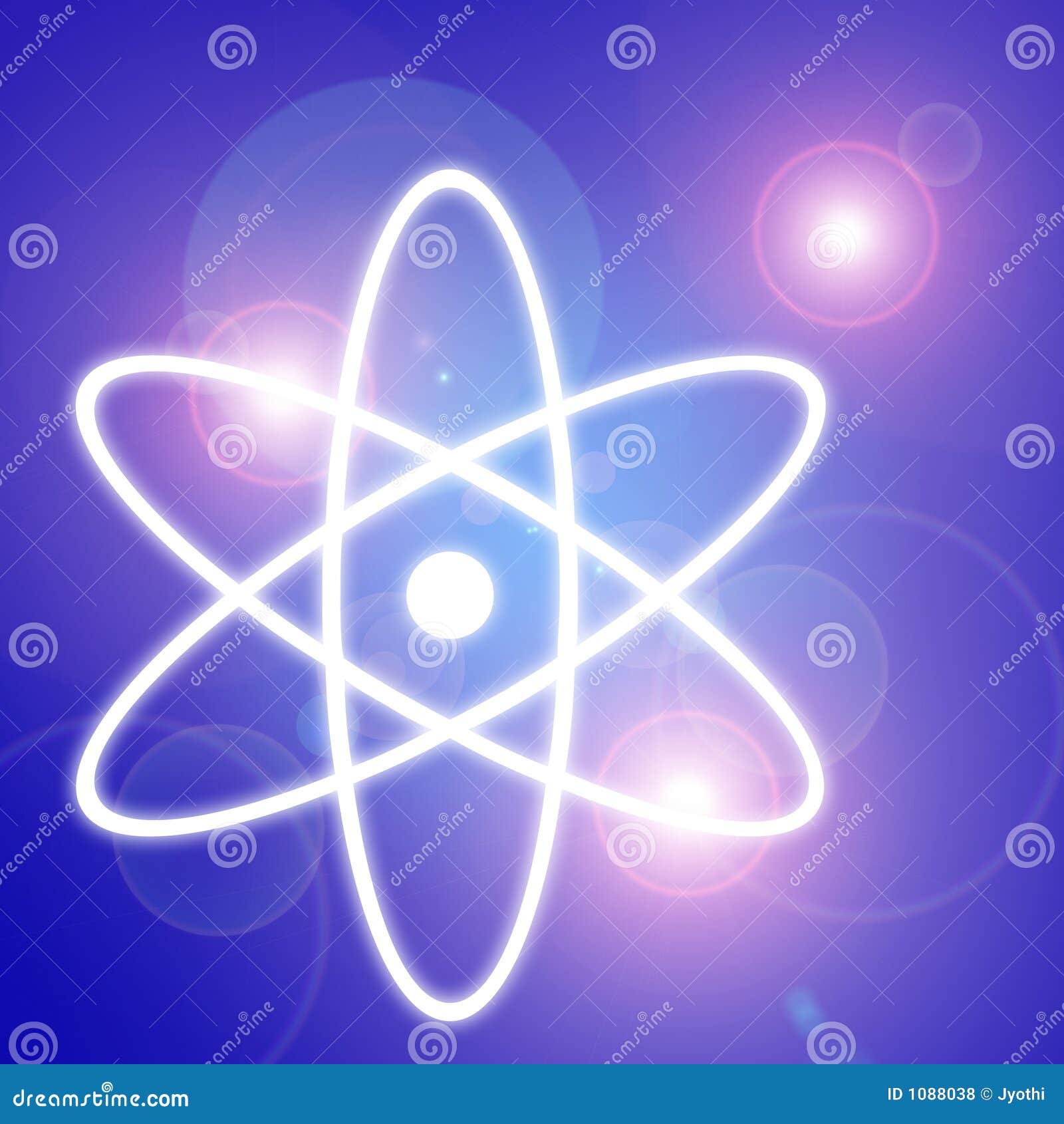 Atom symbol stock illustration. Illustration of abstract - 1088038
