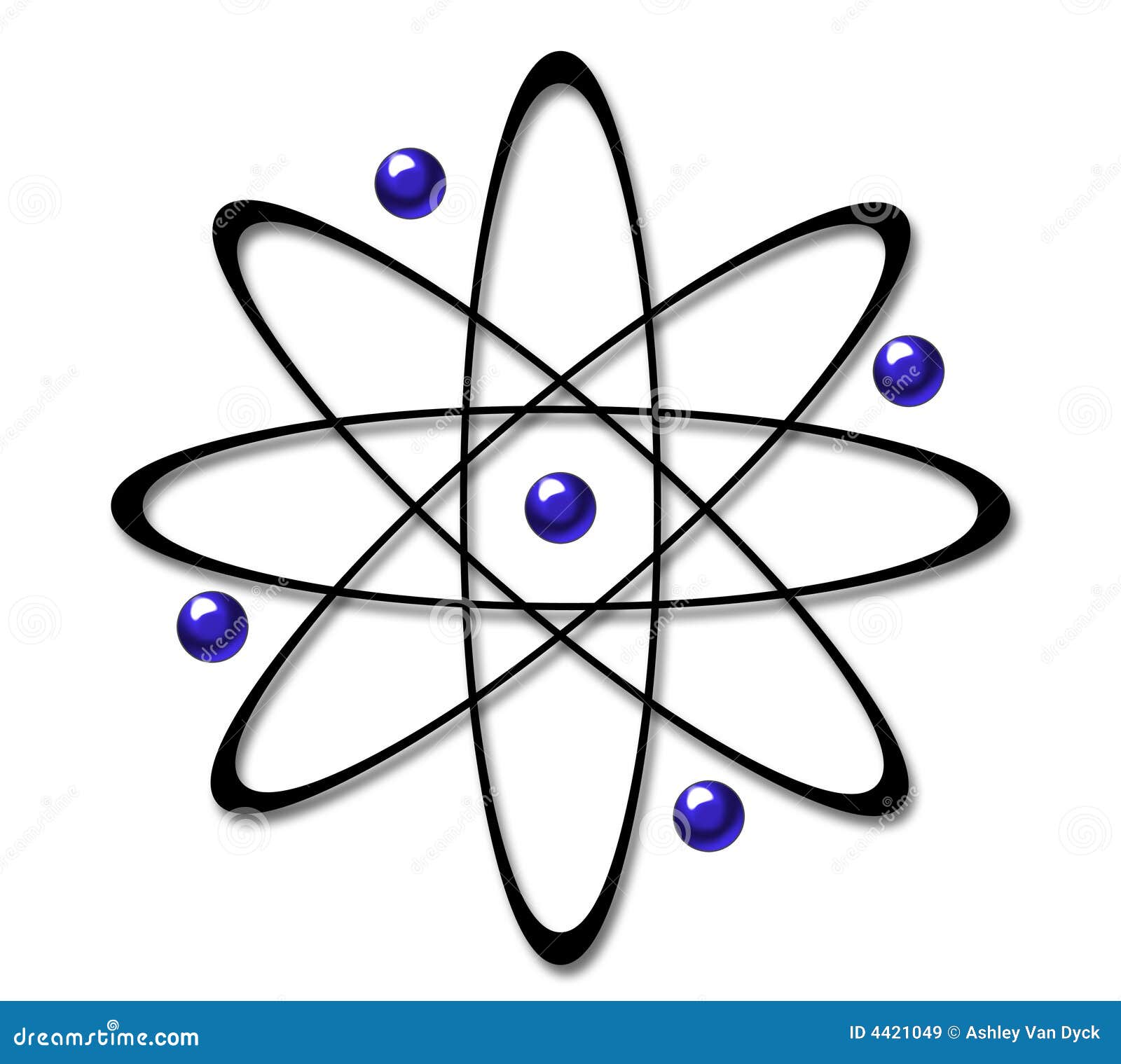 Atom Symbol stock illustration. Illustration of elemental - 4421049