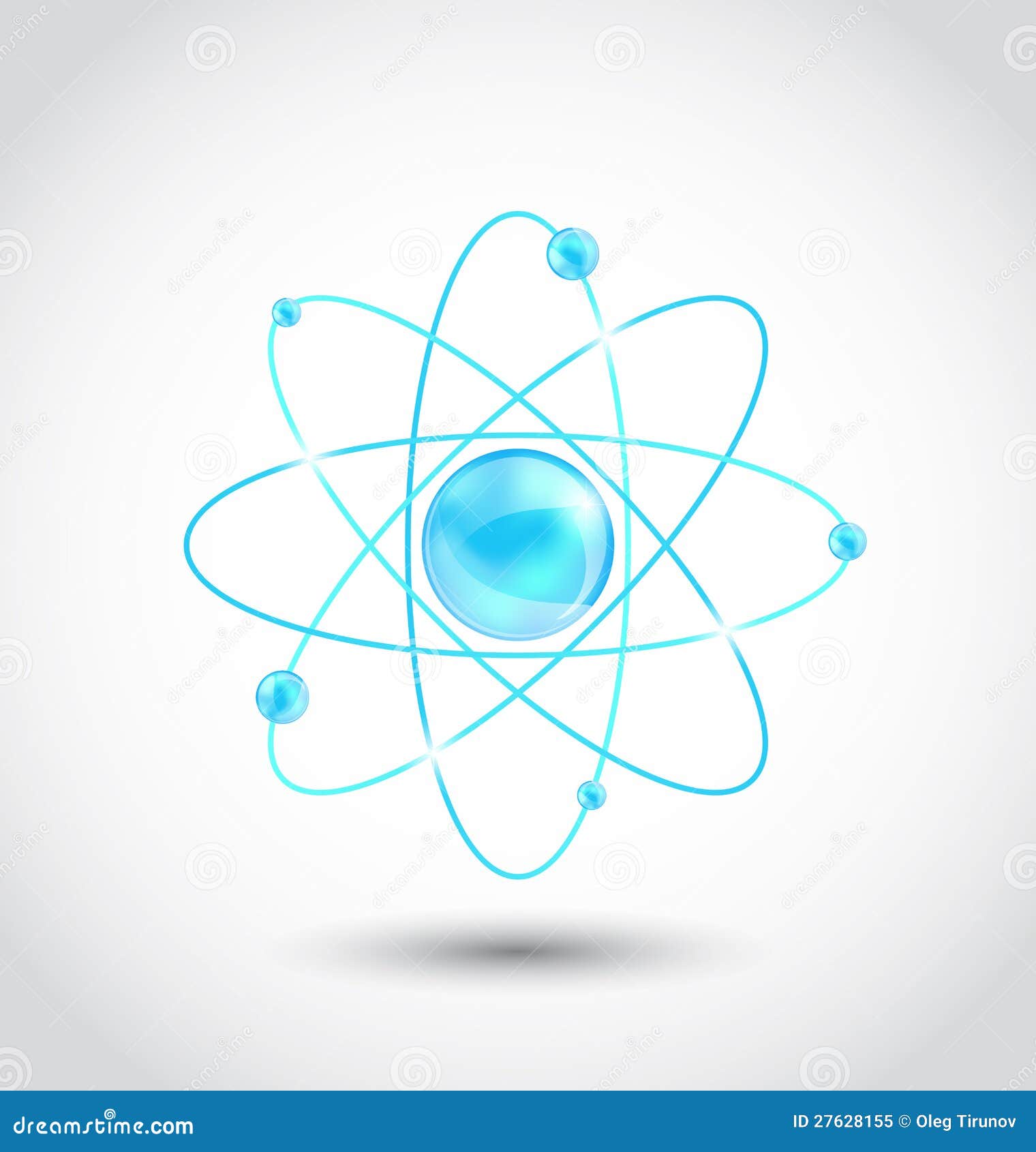 Atom Symbol. Vector Atom Radiation | CartoonDealer.com #51452614