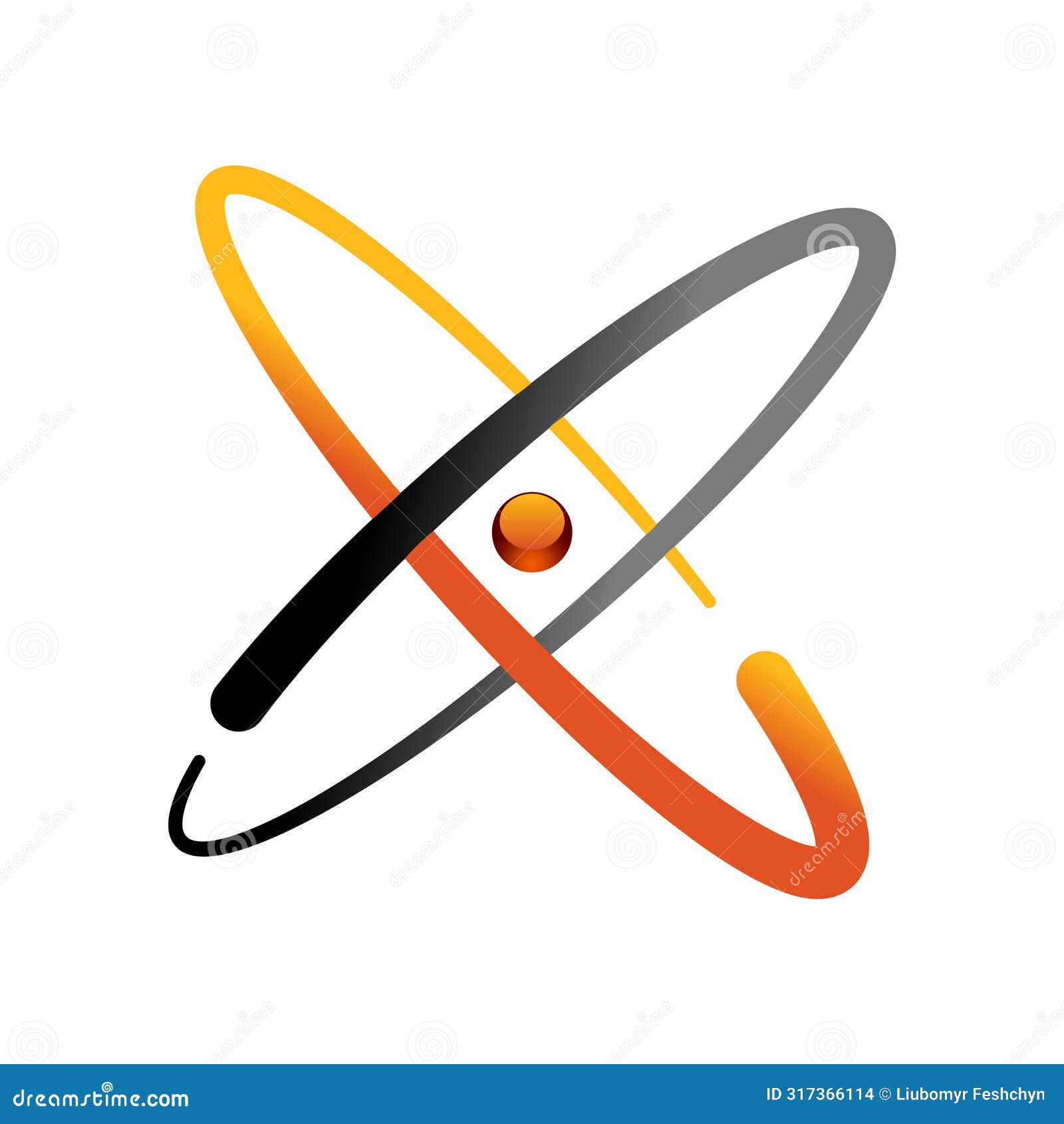 Atom Symbols Of Nuclear Energy Icon Set. Scientific Research And ...