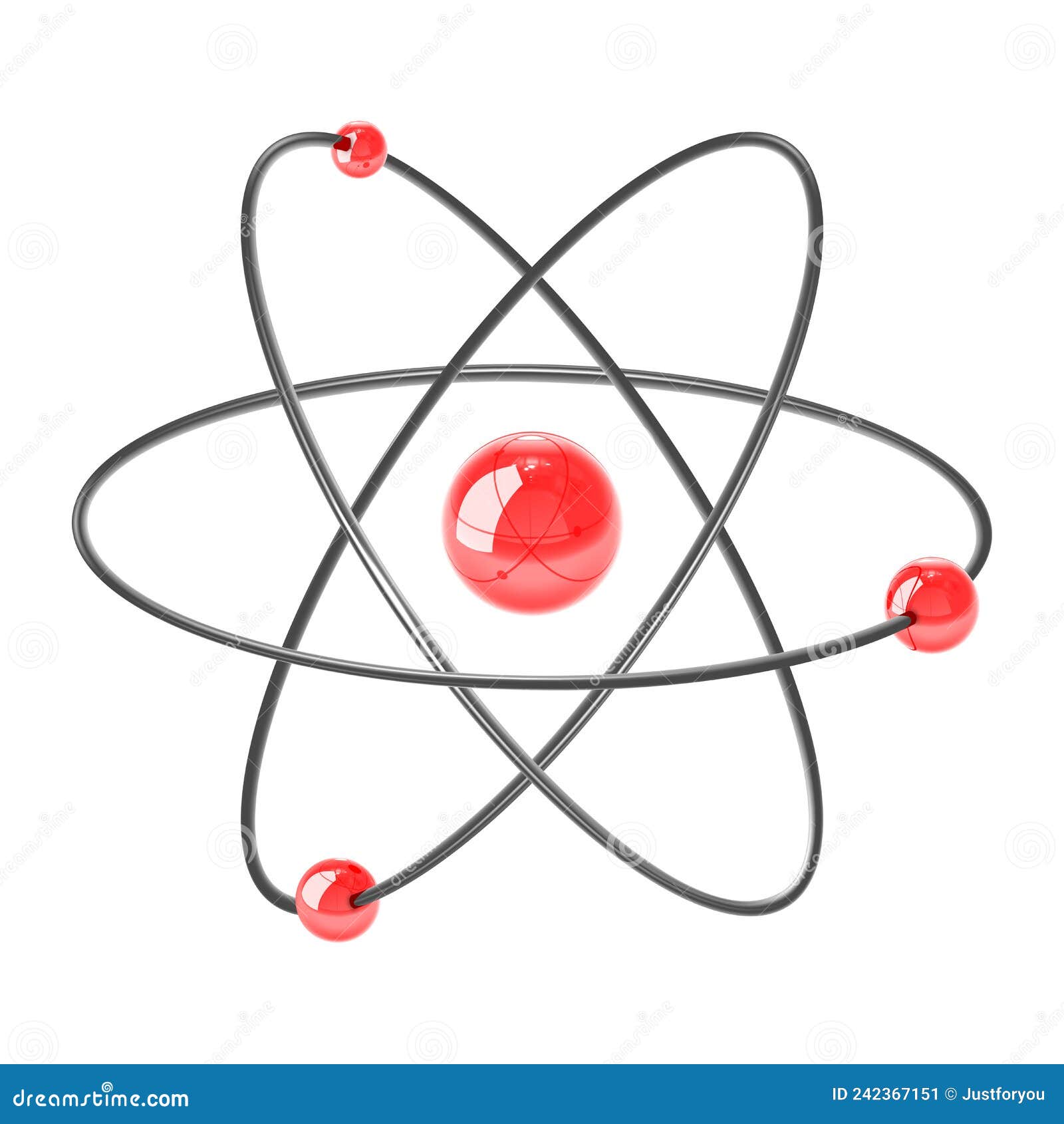Atom Vector Illustration on White Background Stock Vector ...