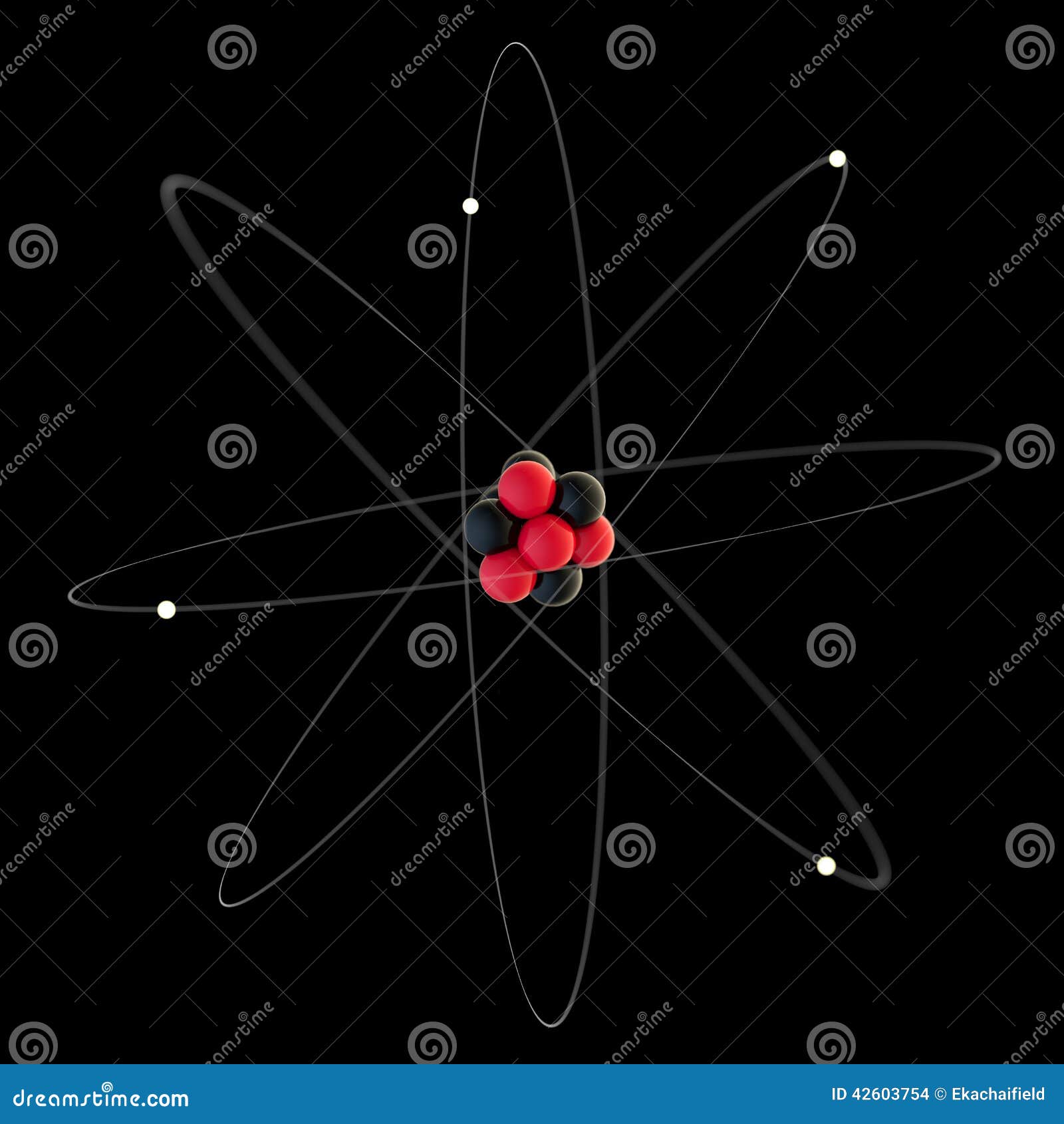 Atom Visualisation illustrazione di stock. Illustrazione di neutrone ...