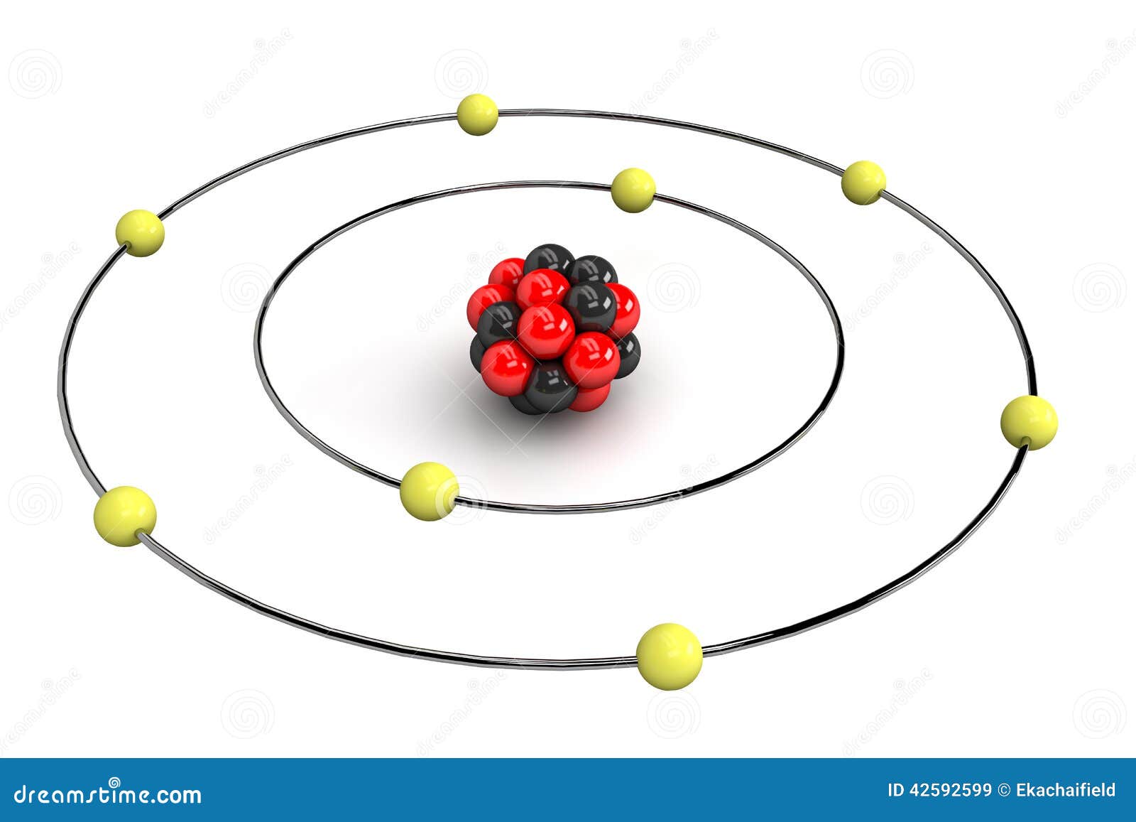 Atom Visualisation stock illustration. Illustration of neucleus - 42592599