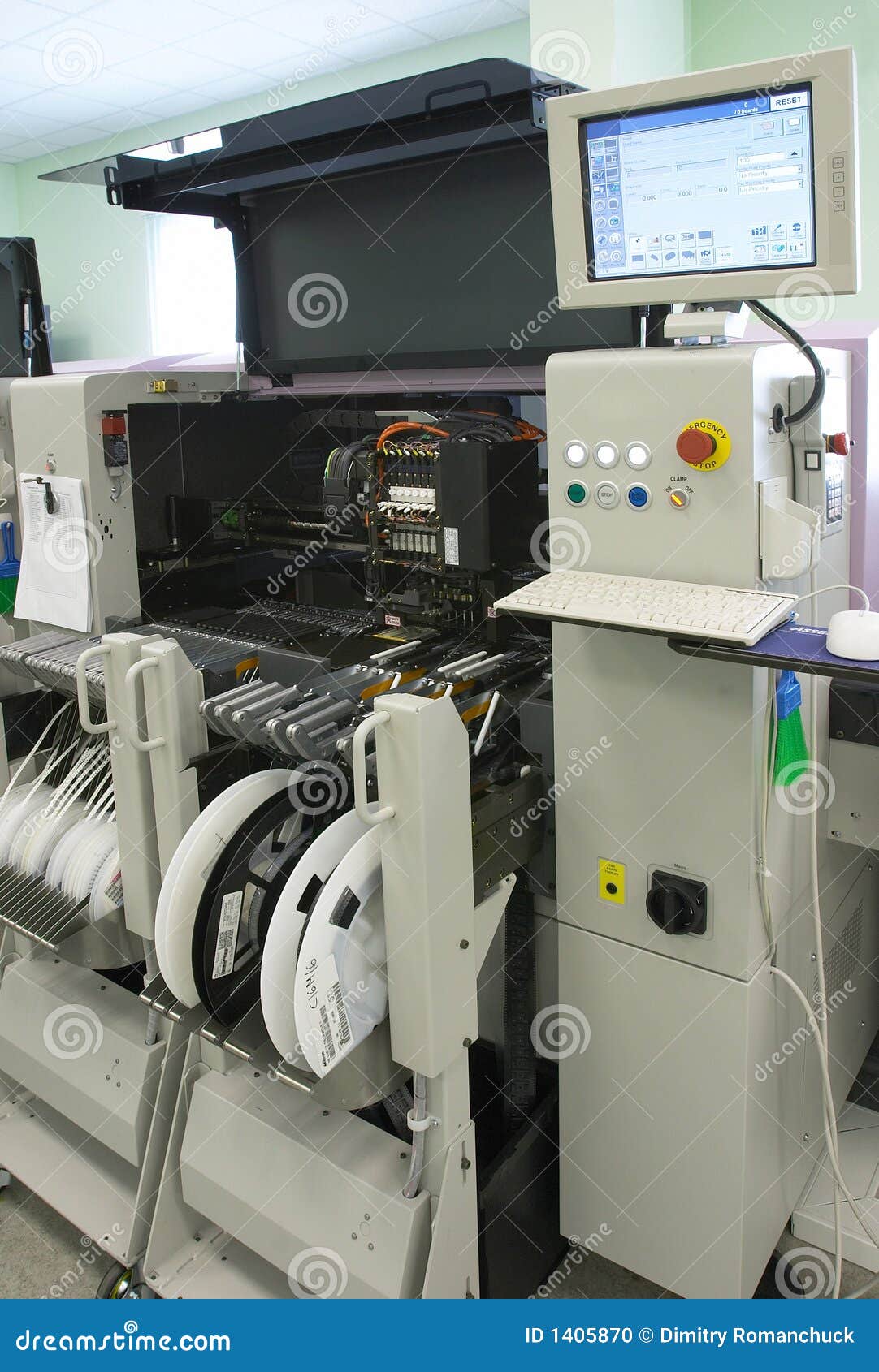 Atomated Surface Mounting Machine Stock Photo - Image of workplace ...